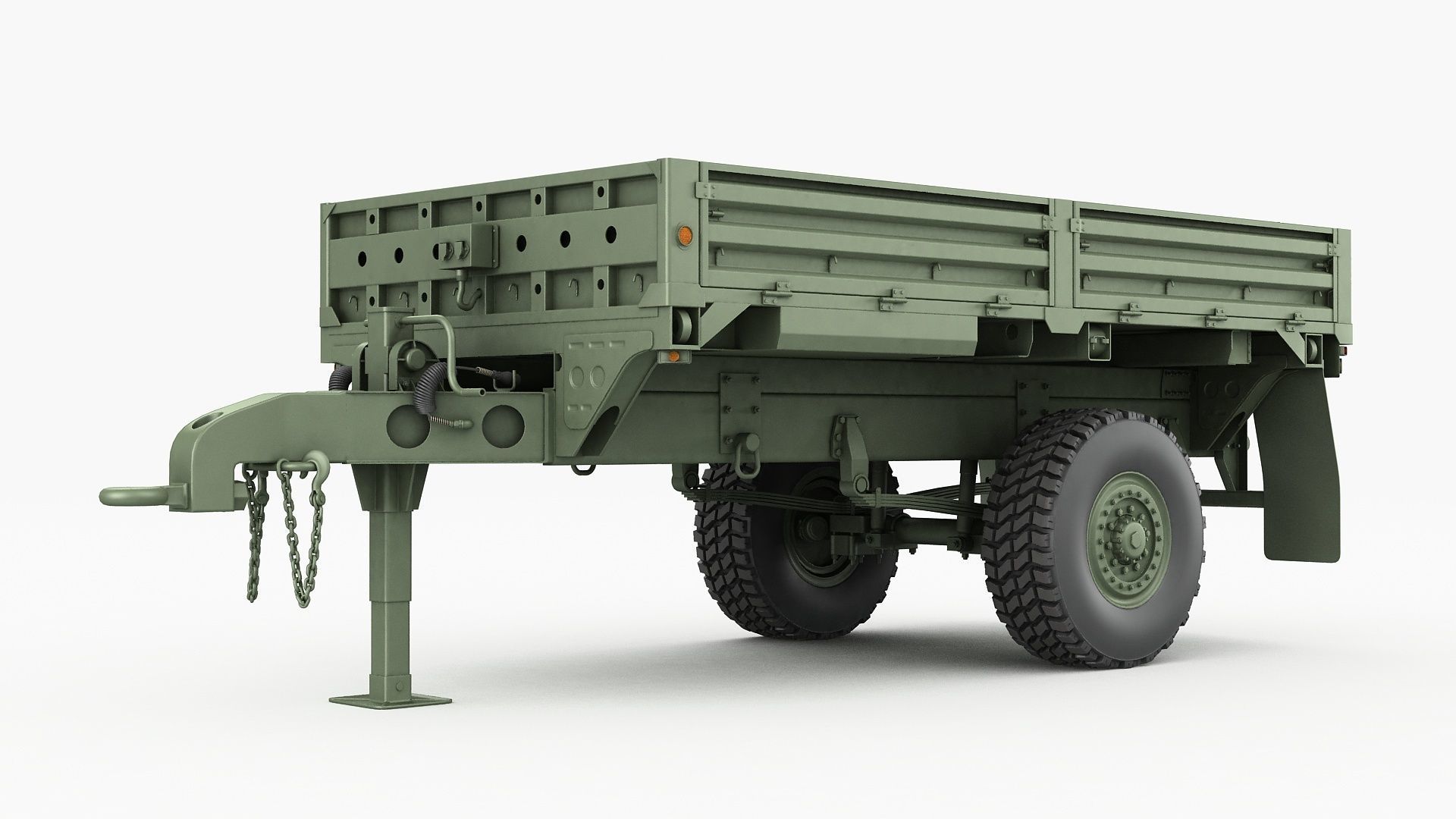 Military trailer M1082 3D model | CGTrader
