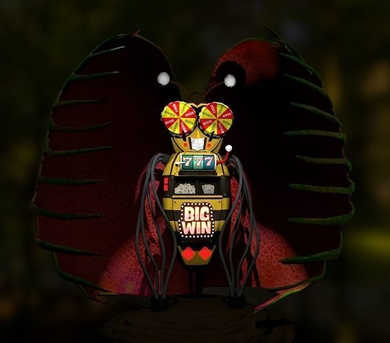 Slot machine BIG WIN Low poly 3D model free VR / AR / low-poly 3D model ...