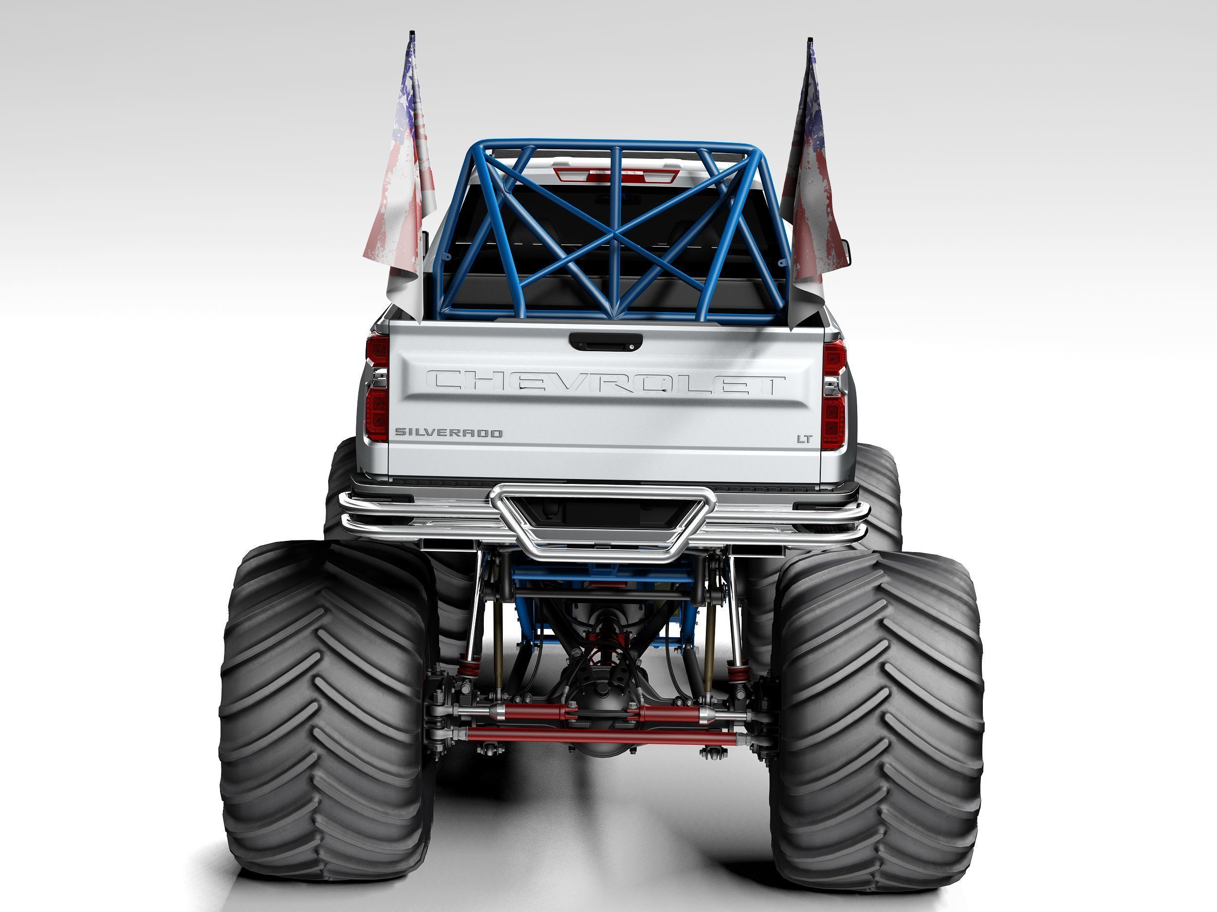 Chevrolet Silverado Monster Truck 2019 3D model | CGTrader