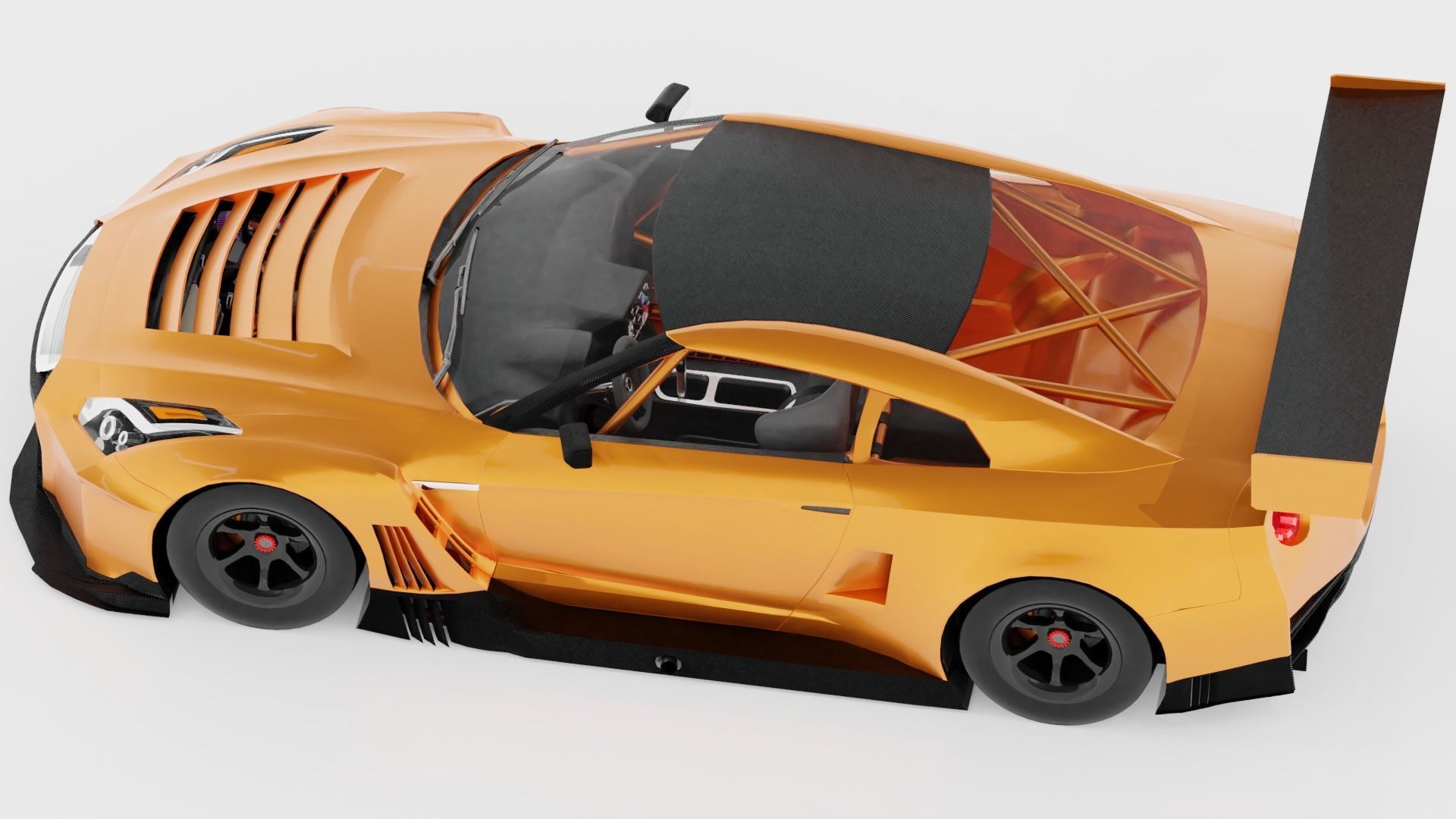 Japanese racing car 3D model rigged | CGTrader