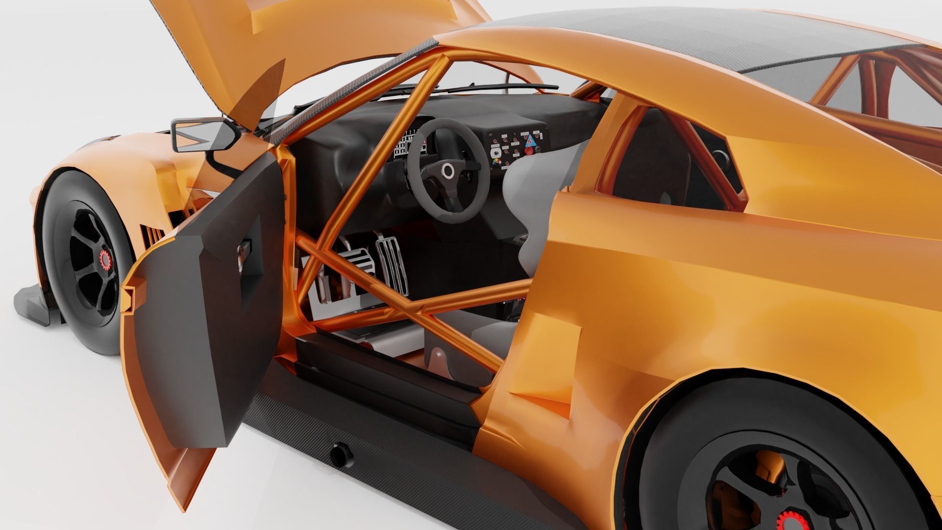Japanese racing car 3D model rigged | CGTrader