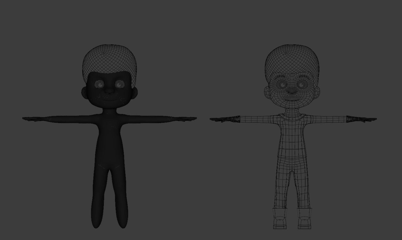 Ronny cartoon character 3D model | CGTrader
