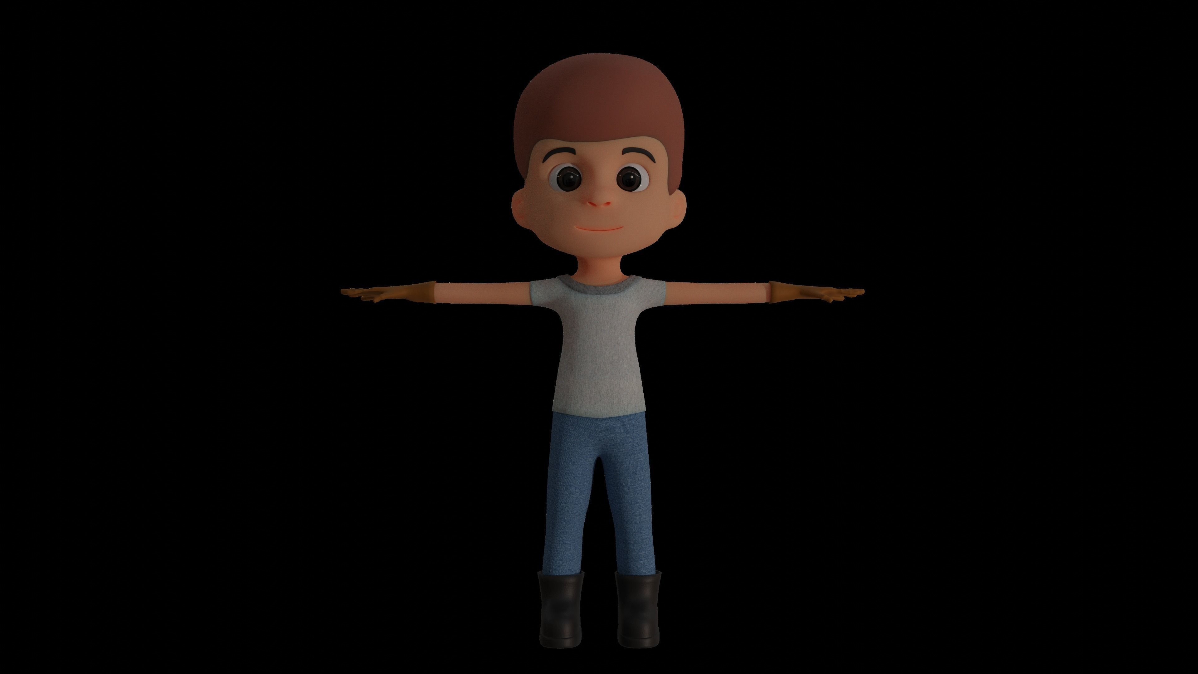 Ronny cartoon character 3D model | CGTrader