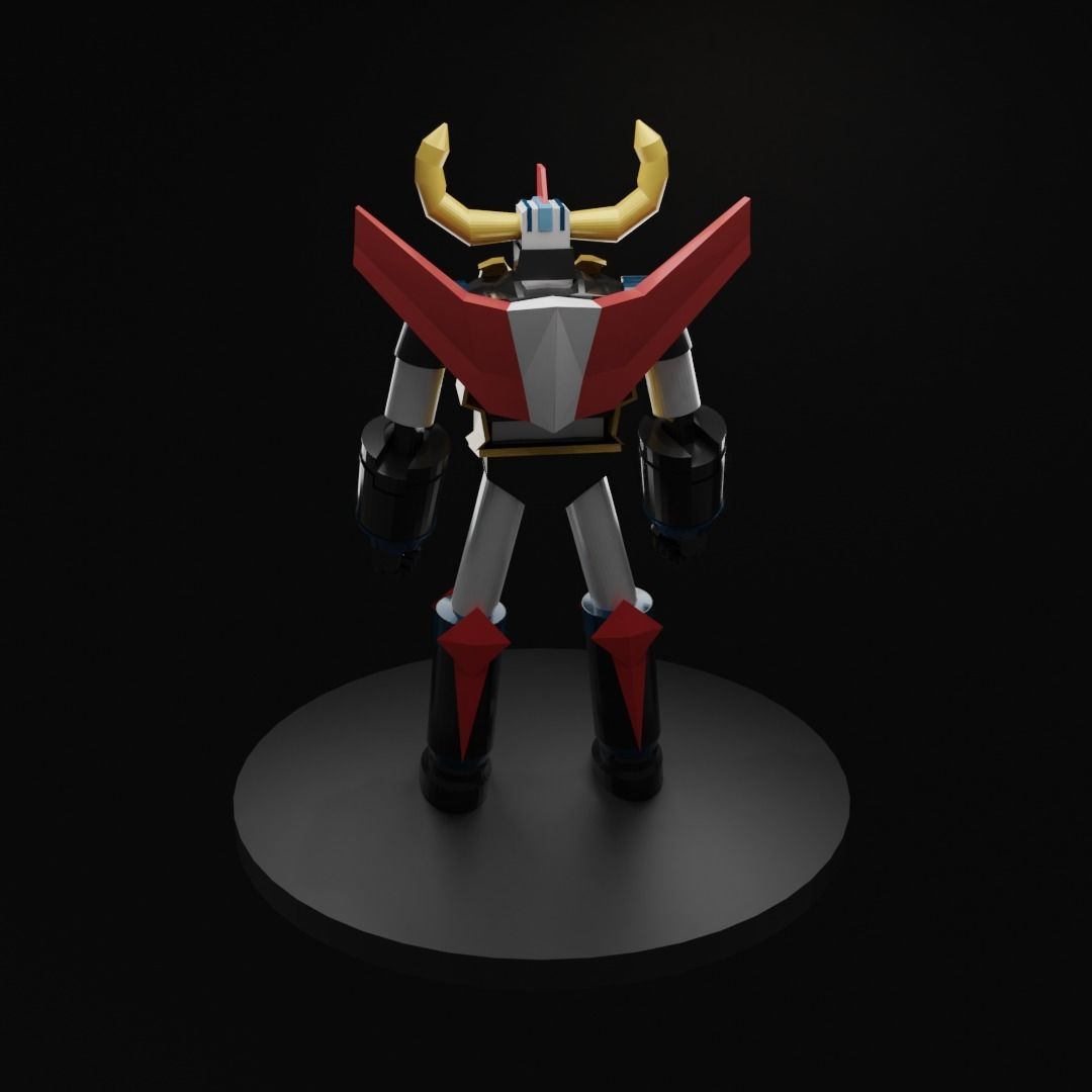 Gaiking power rangers horned person free 3D model | CGTrader