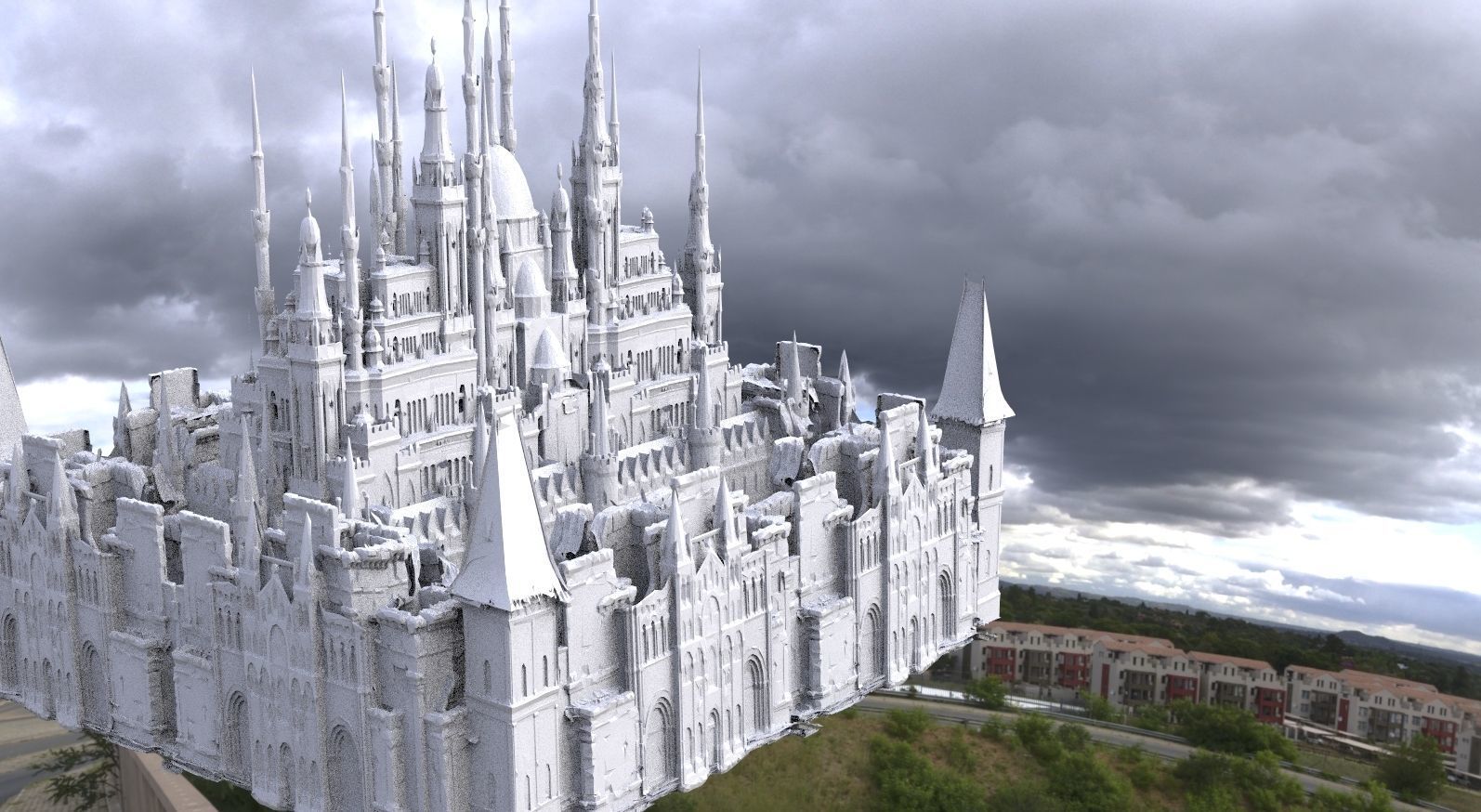 High Elf Cathedral City 3D model | CGTrader