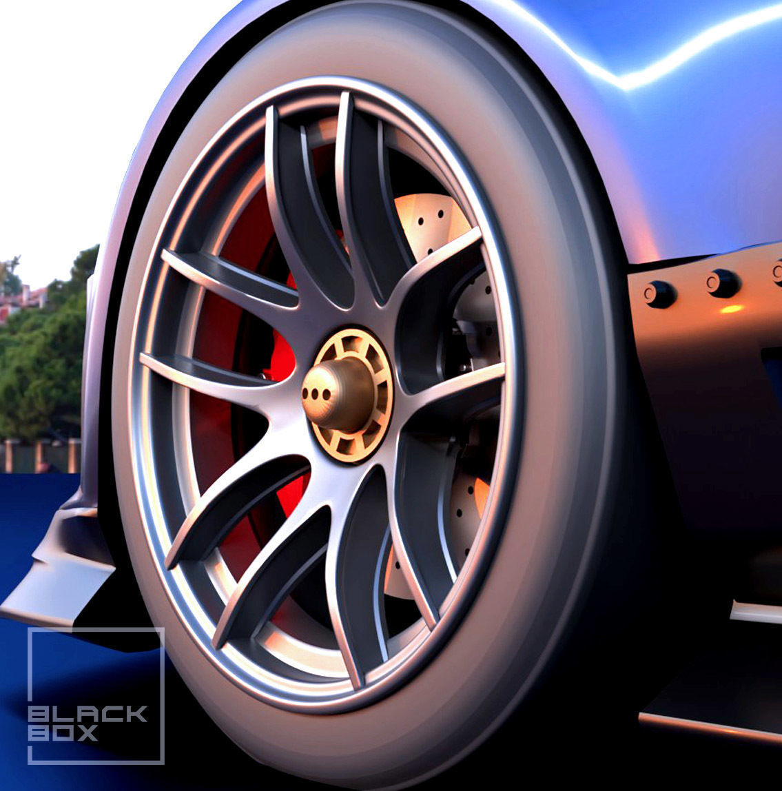 LM F01 WHEEL SET FRONT AND REAR with slick tires and STENCIL 3D model ...