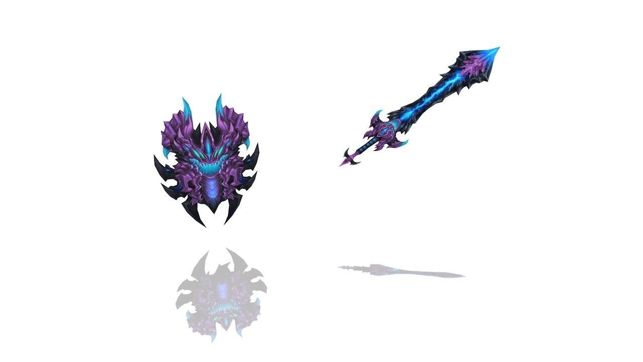 3D model Infernal - Sword and Shield VR / AR / low-poly | CGTrader