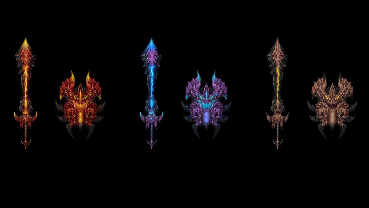 3D model Infernal - Sword and Shield VR / AR / low-poly | CGTrader