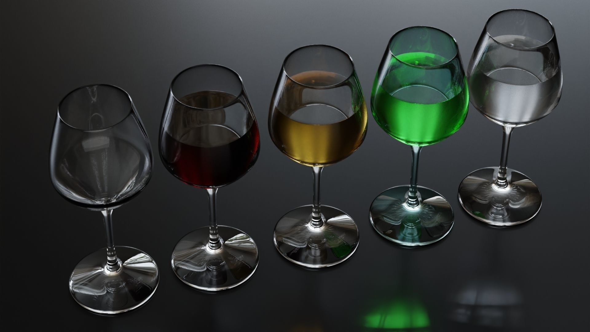 Wine glass 1 3D model | CGTrader