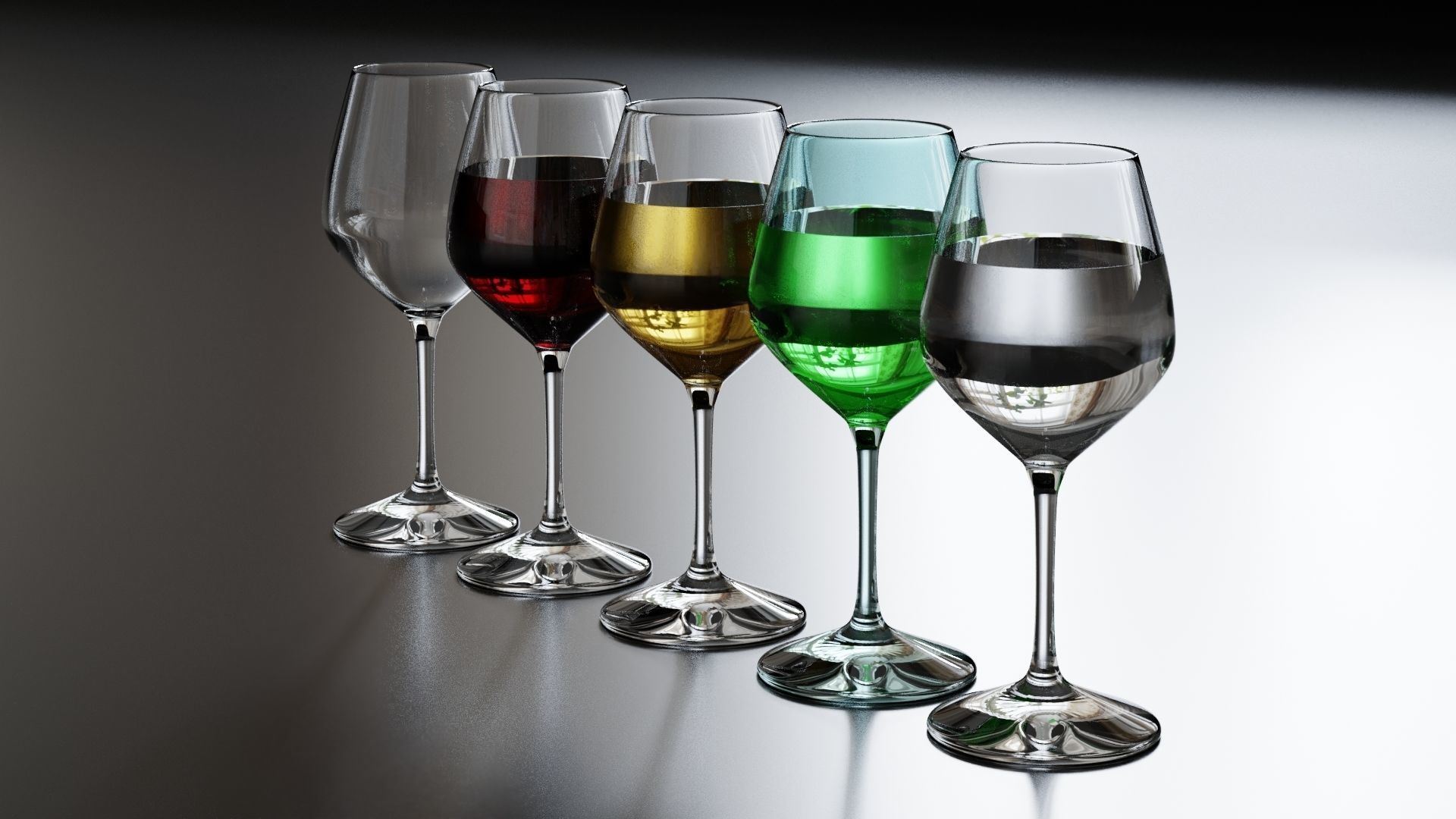 Wine glass 1 3D model | CGTrader