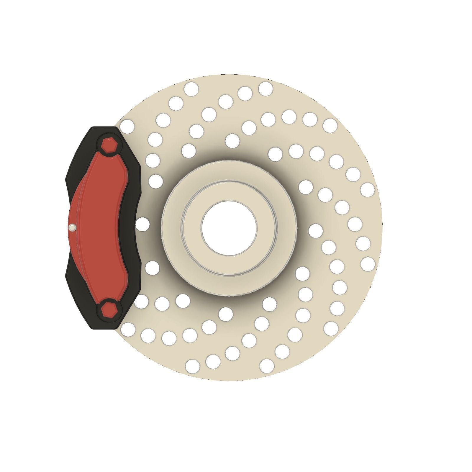 Resin 3d printable scale car model brake discs 3D model 3D printable ...