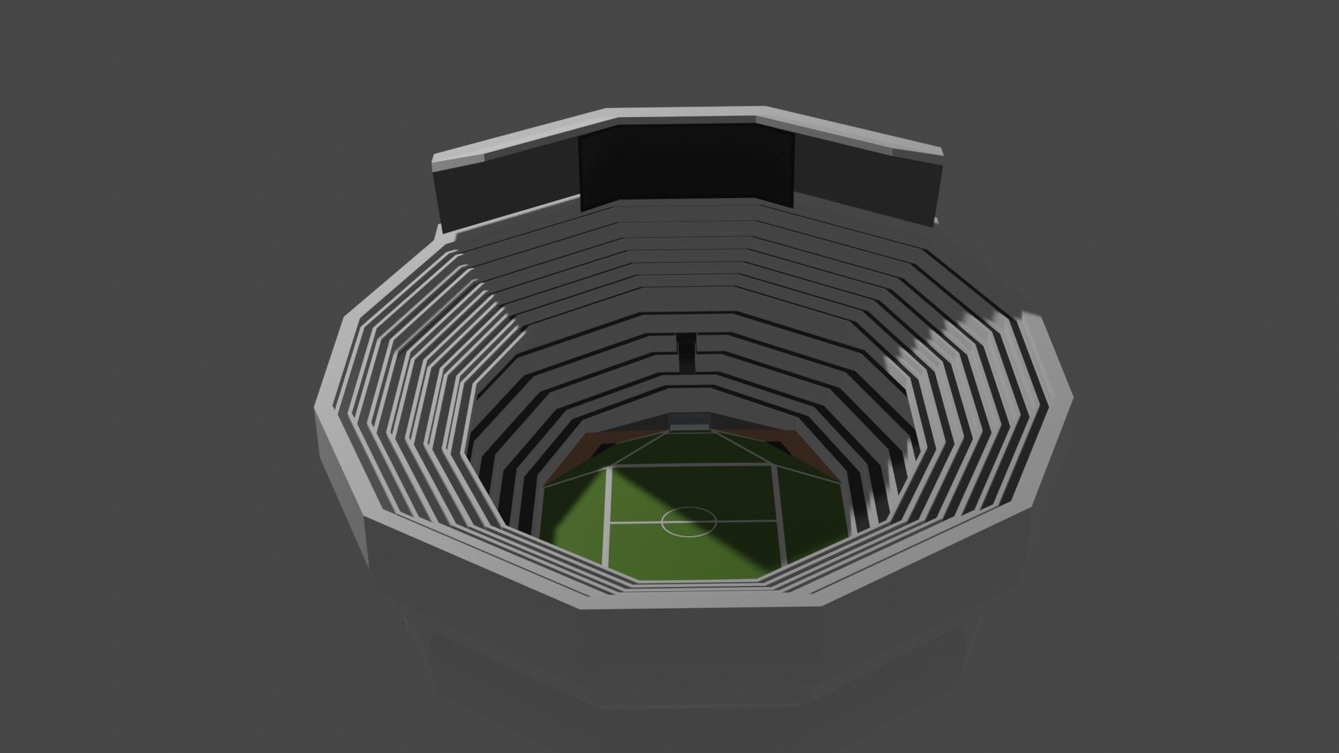 3D model Football Arena Low Poly VR / AR / low-poly | CGTrader