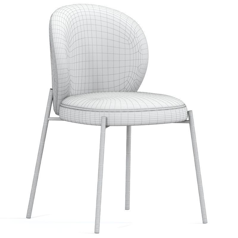 Cult Elisa Wingback Dining Chair Table 3D model | CGTrader