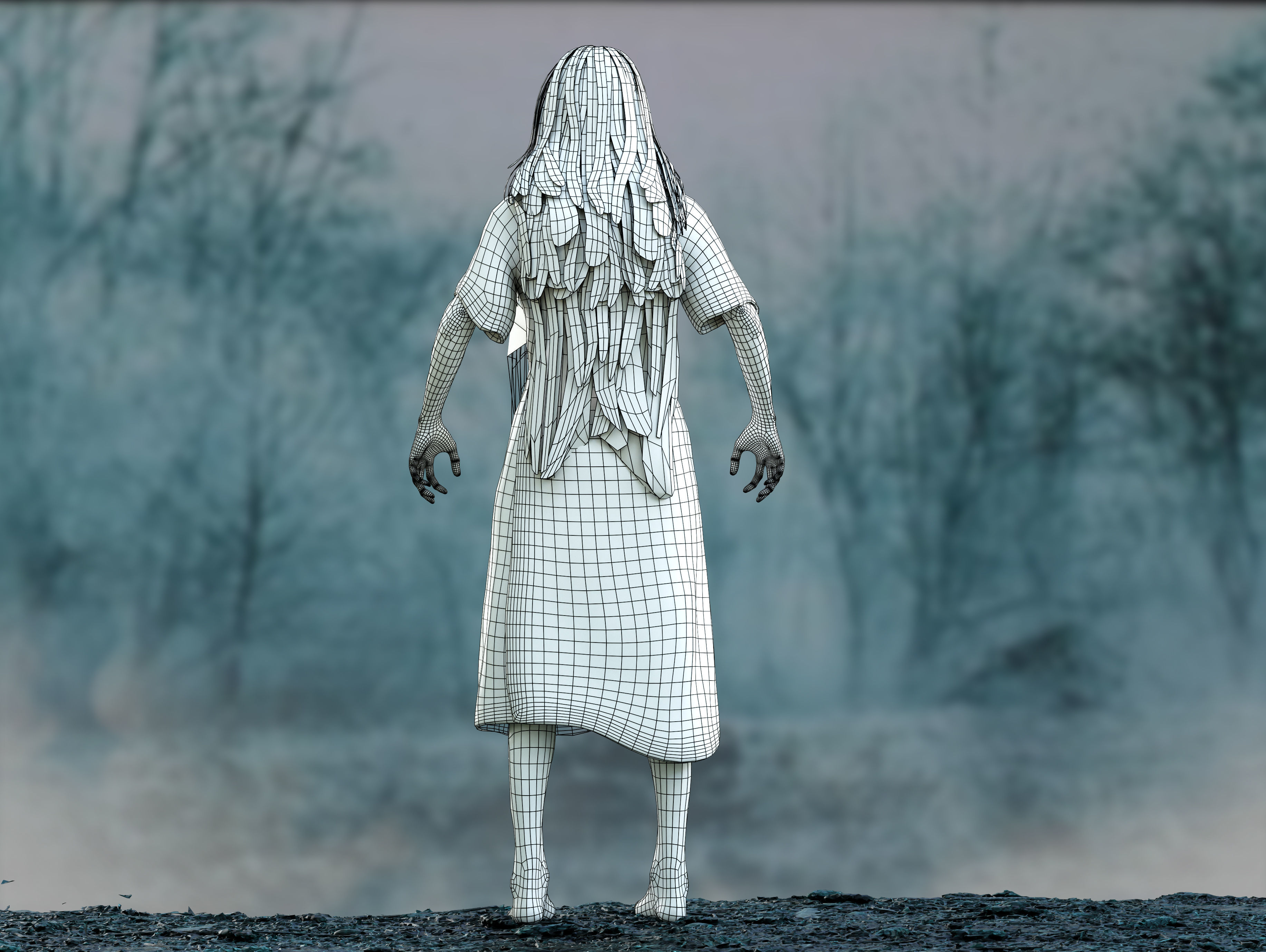 3D model Samara Morgan VR / AR / low-poly rigged | CGTrader
