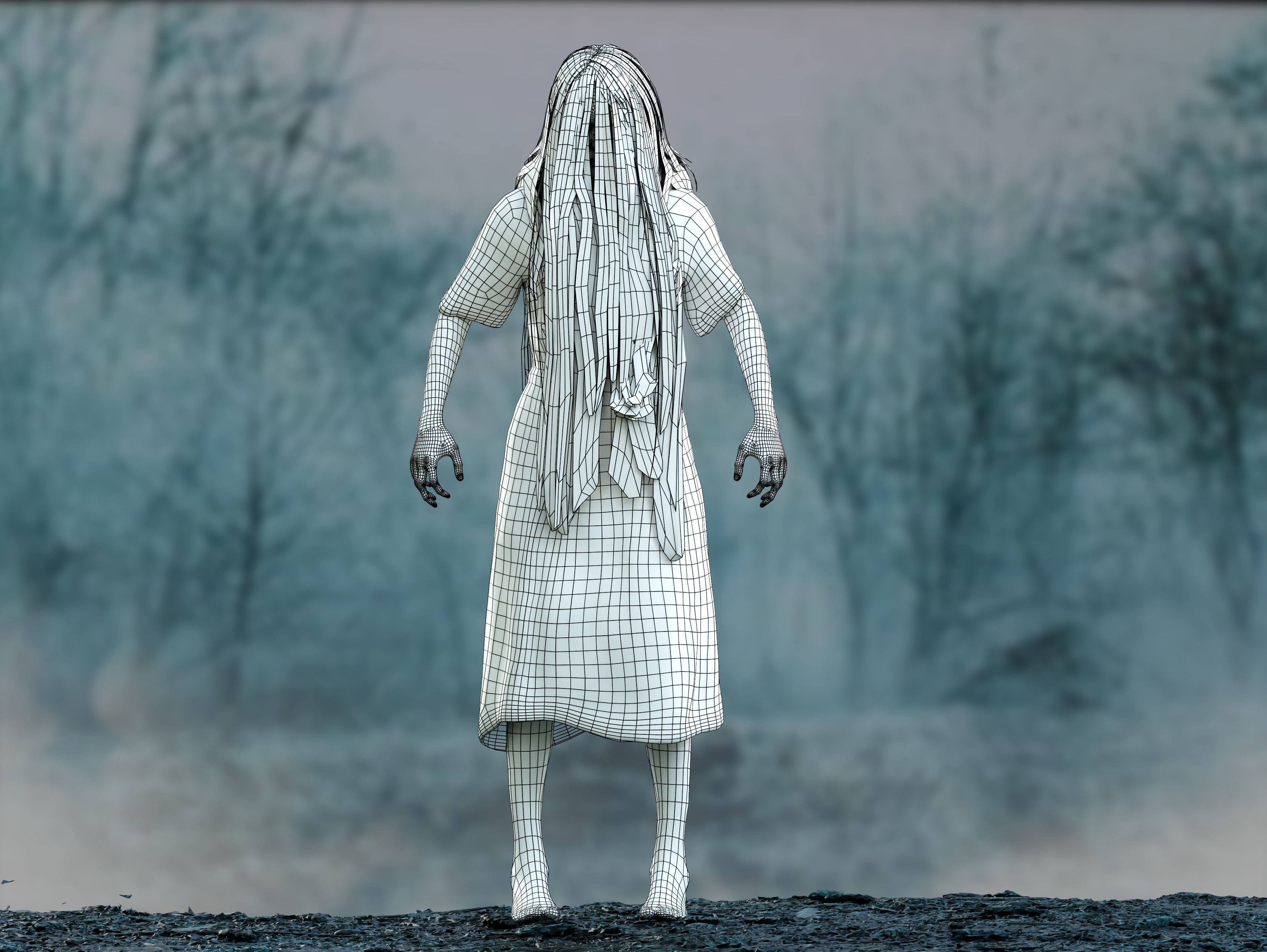 3D model Samara Morgan VR / AR / low-poly rigged | CGTrader