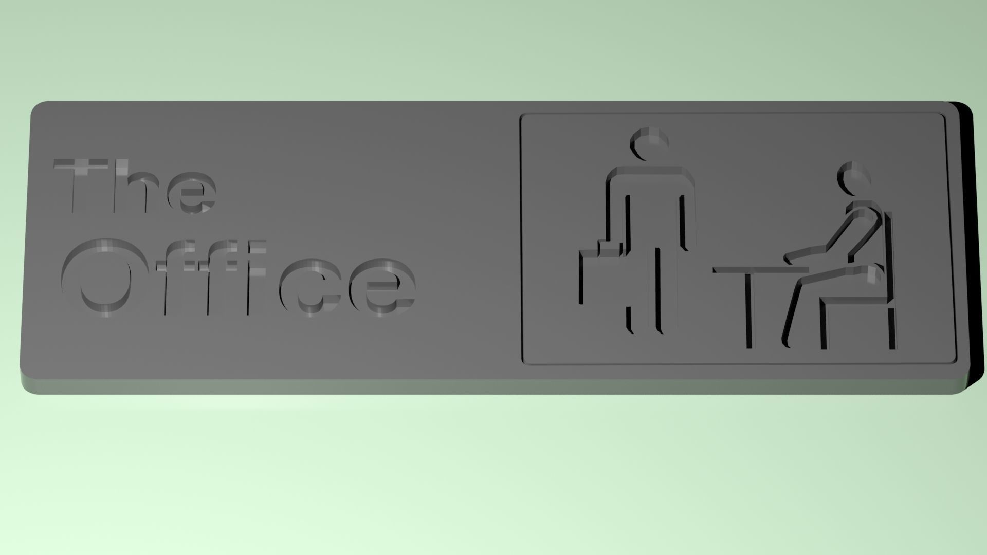 The Office TV show Logo 3d Printable 3D model 3D printable | CGTrader