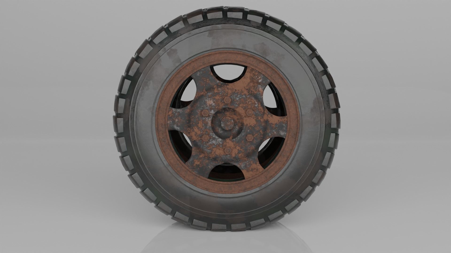 Old Rusty Tire 3D model | CGTrader