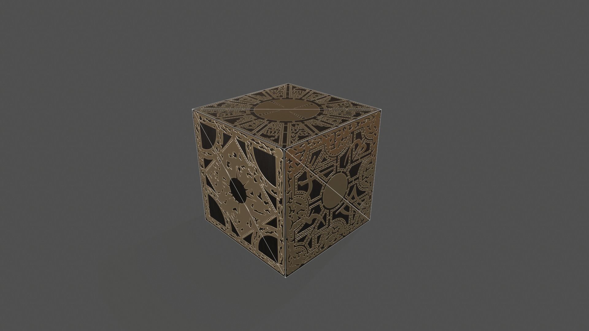3D model Hellraiser puzzle box lament configuration Low-poly 3D model ...