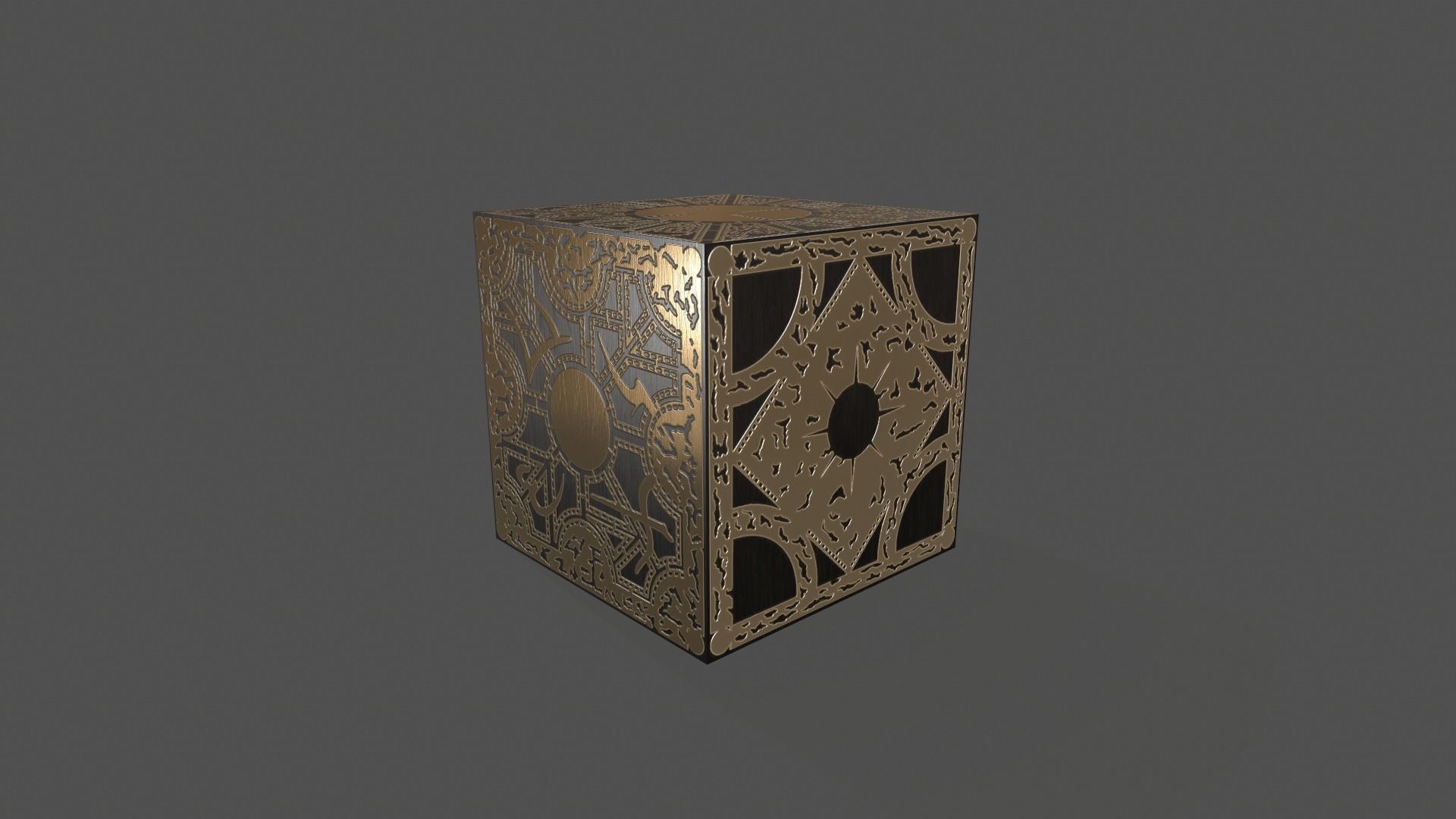 3D model Hellraiser puzzle box lament configuration Low-poly 3D model ...