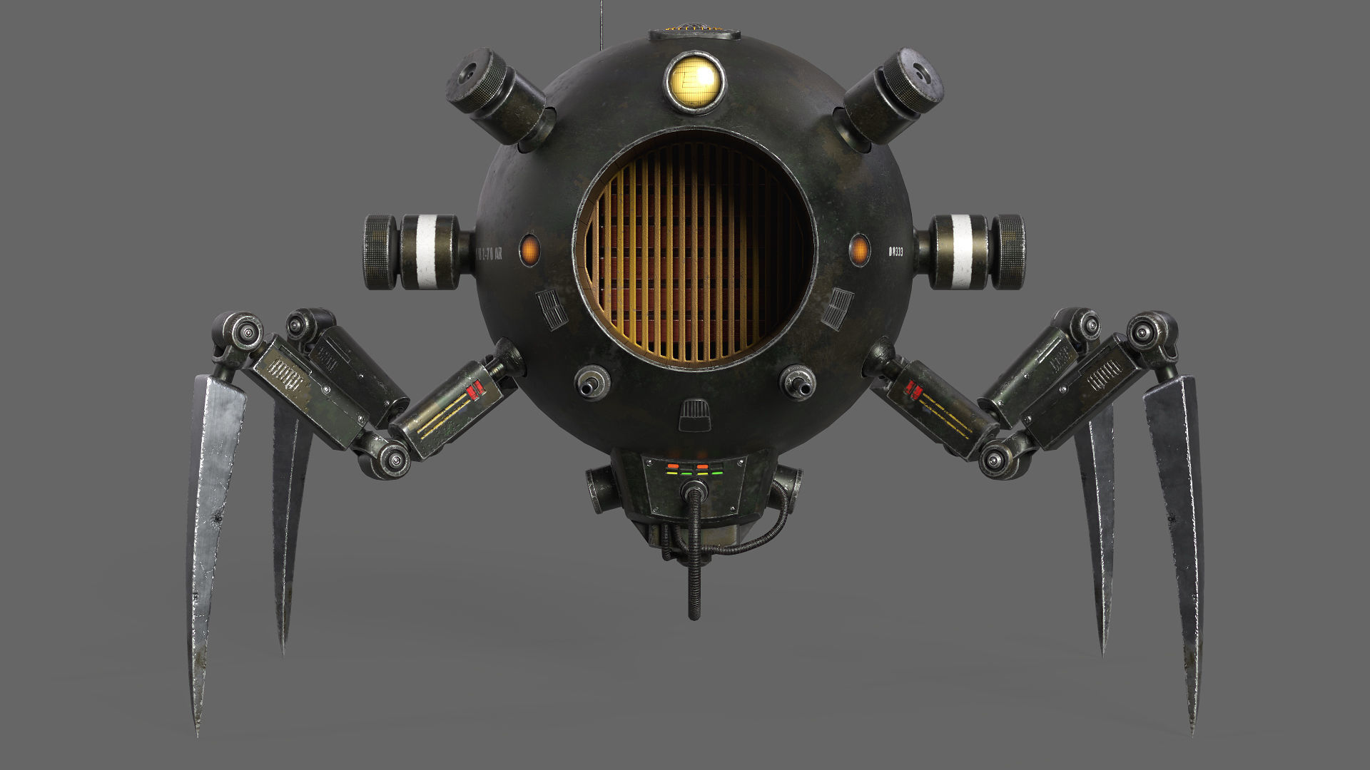 Spider droid 3D model | CGTrader