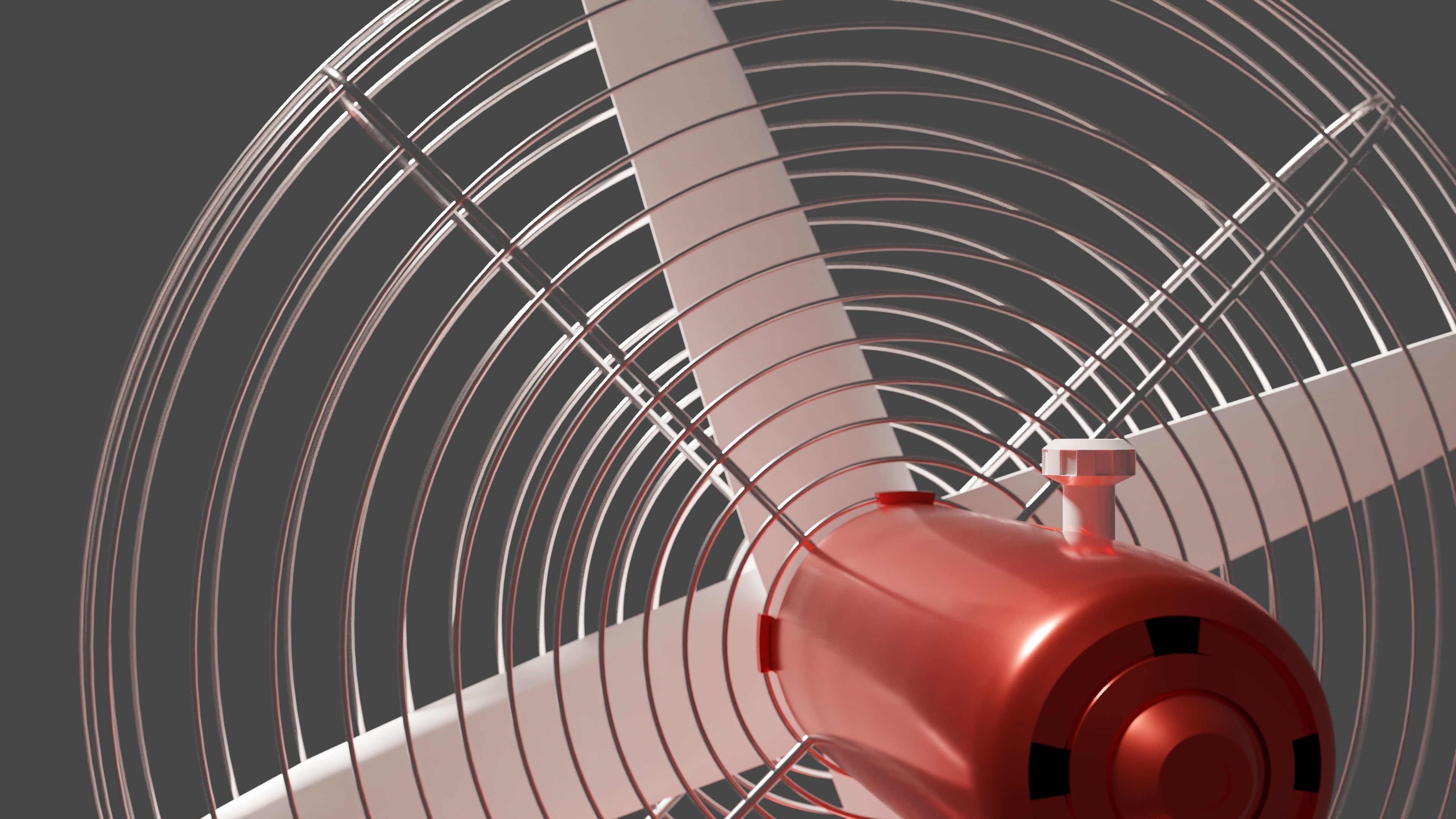Retro Desktop Fan 3D model | CGTrader