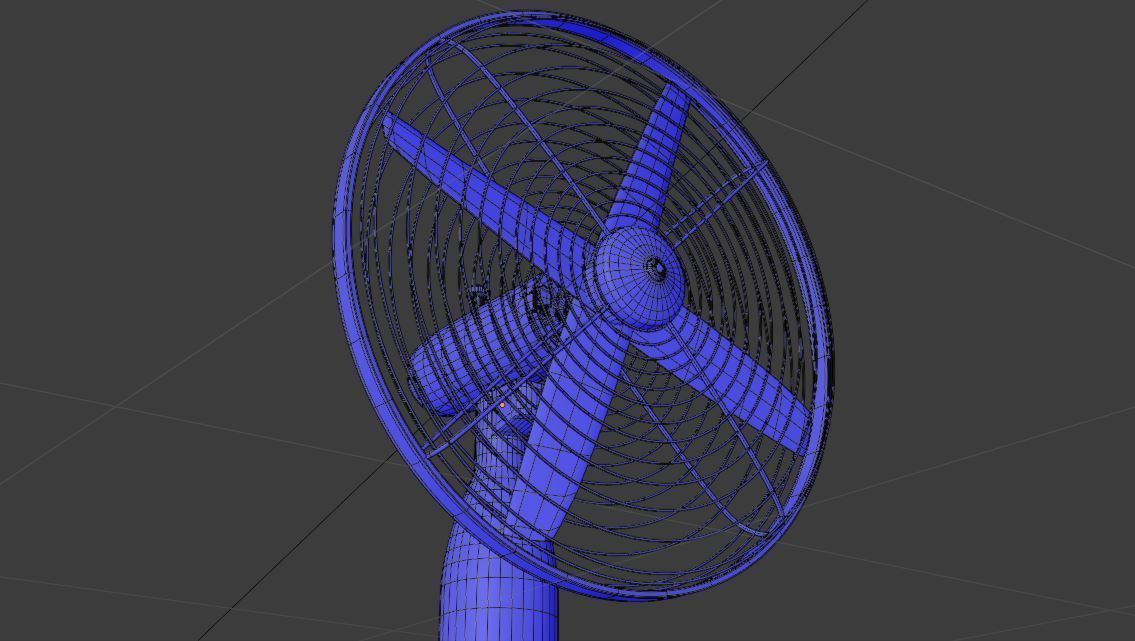 Retro Desktop Fan 3D model | CGTrader