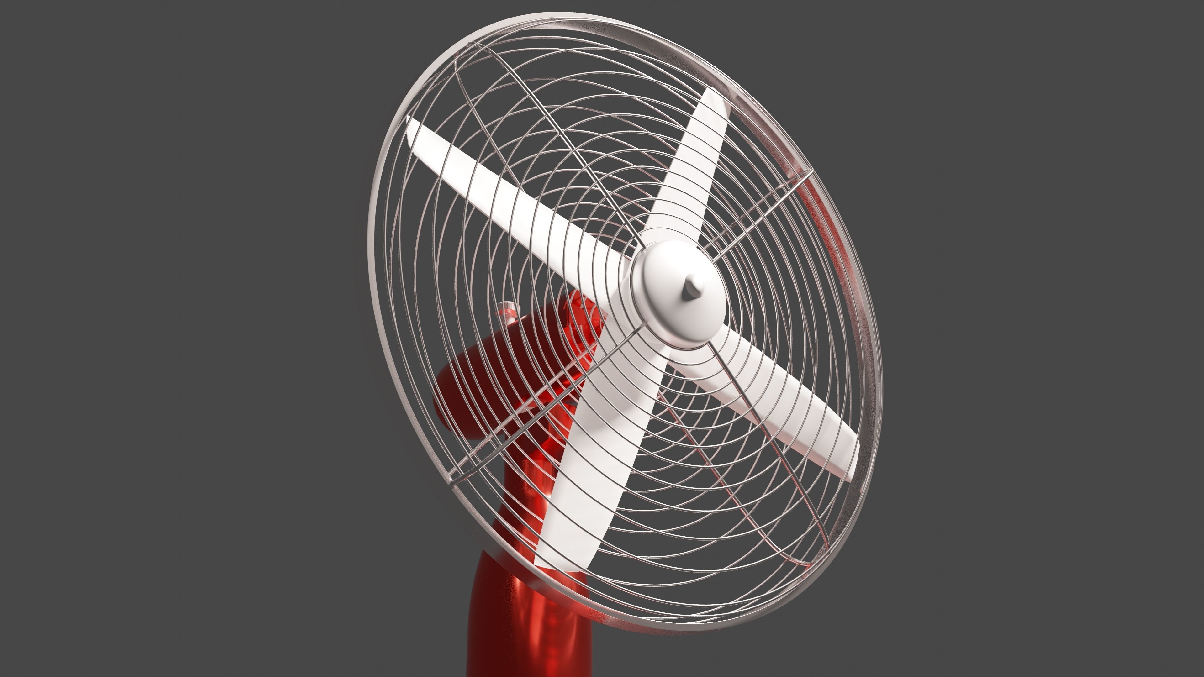 Retro Desktop Fan 3D model | CGTrader