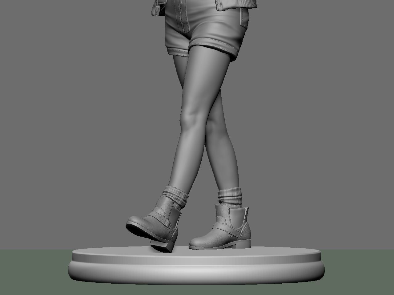 Mathilda woman holding gun and plants 3D model 3D printable | CGTrader