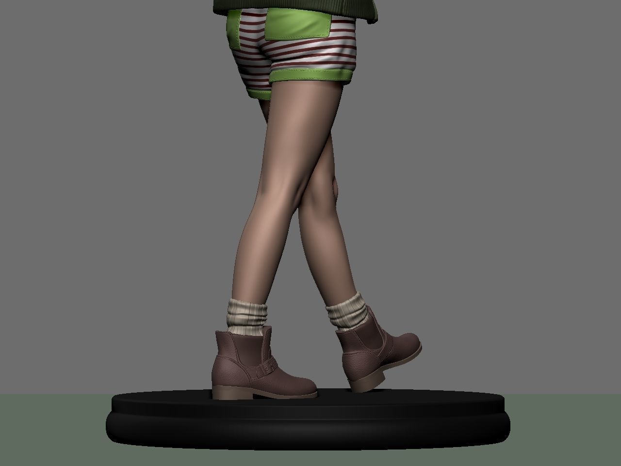 Mathilda woman holding gun and plants 3D model 3D printable | CGTrader