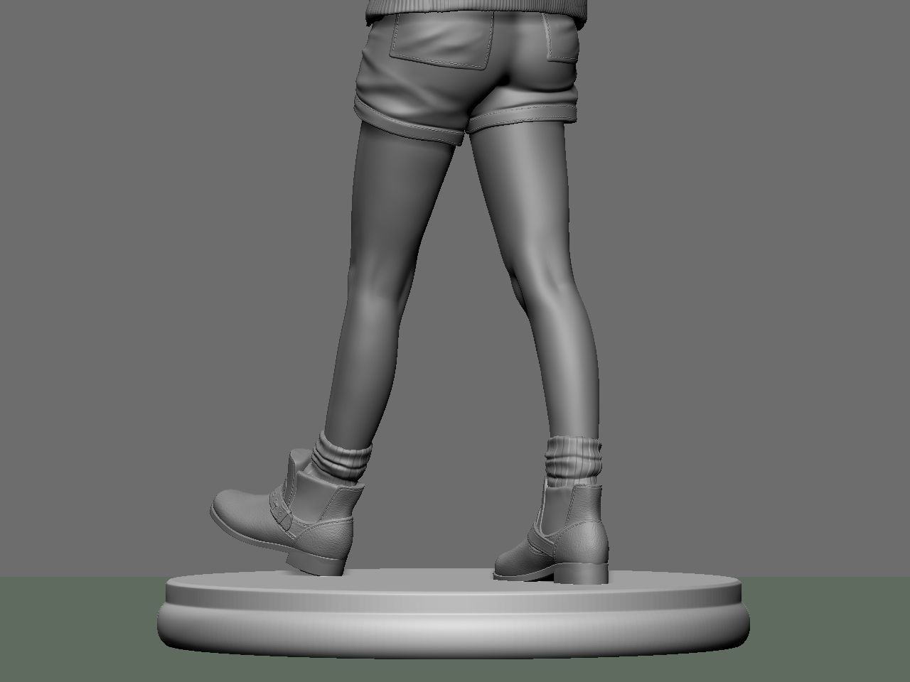 Mathilda woman holding gun and plants 3D model 3D printable | CGTrader