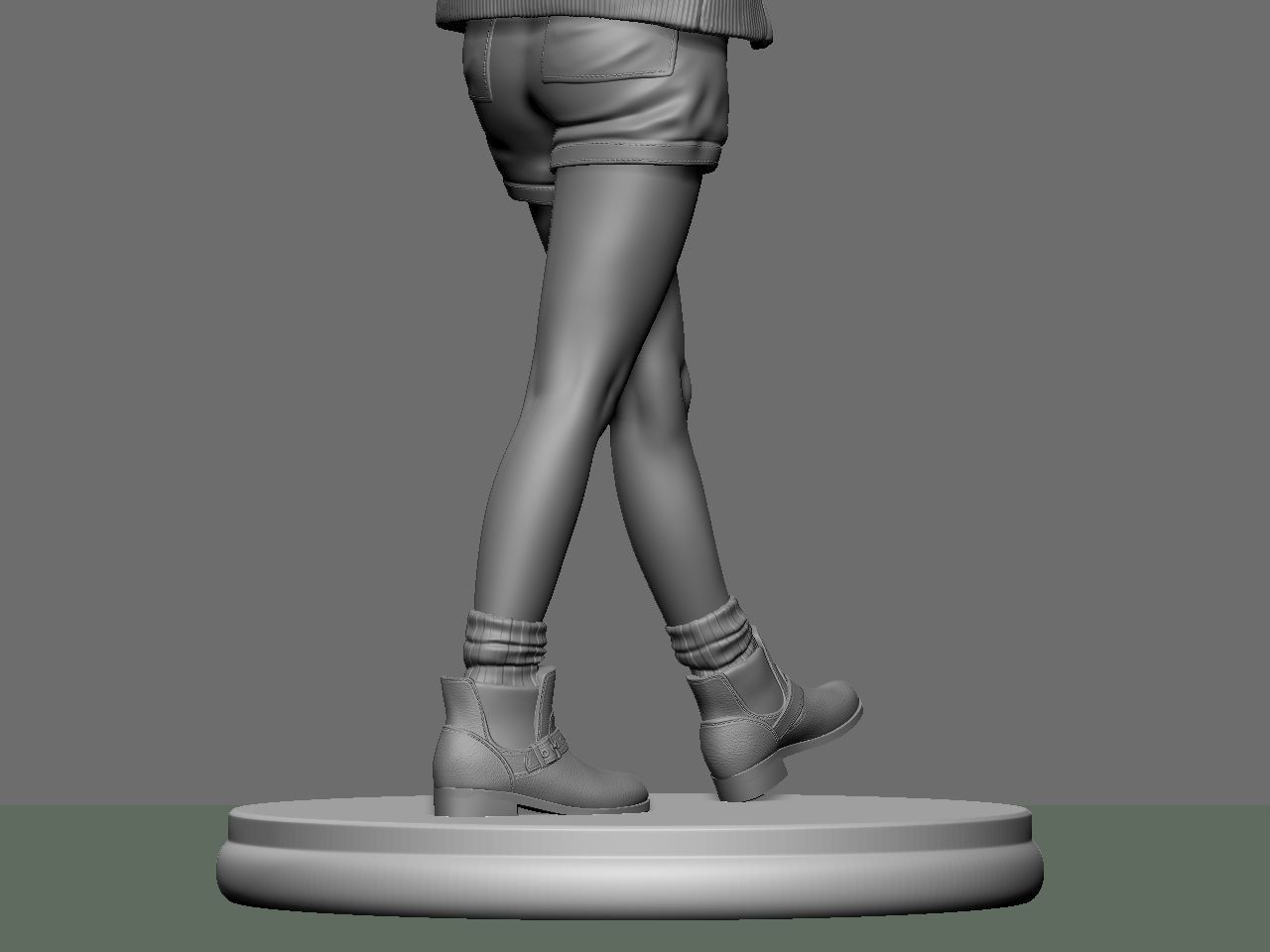 Mathilda woman holding gun and plants 3D model 3D printable | CGTrader