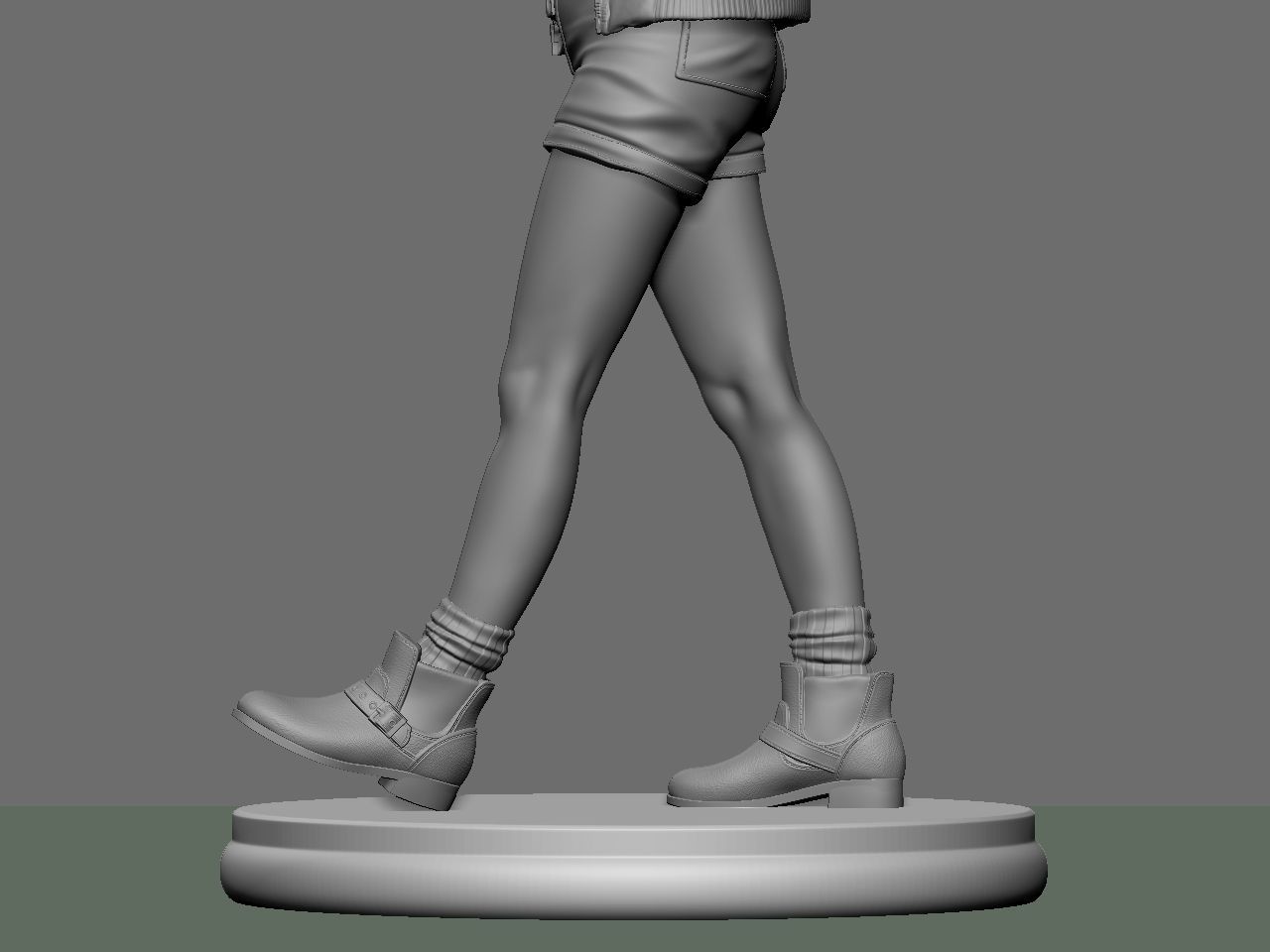Mathilda woman holding gun and plants 3D model 3D printable | CGTrader