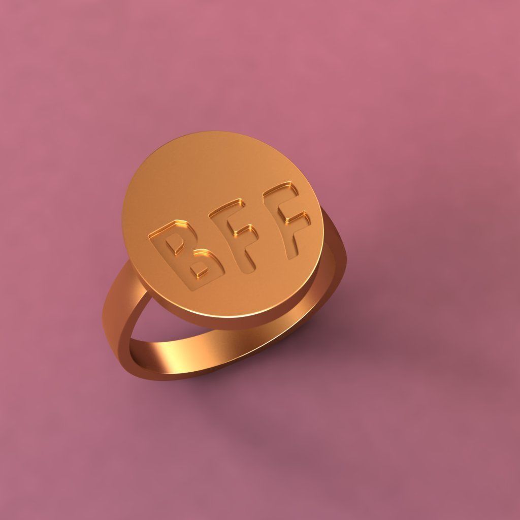 patrick and spongebob bff ring 3D model 3D printable | CGTrader