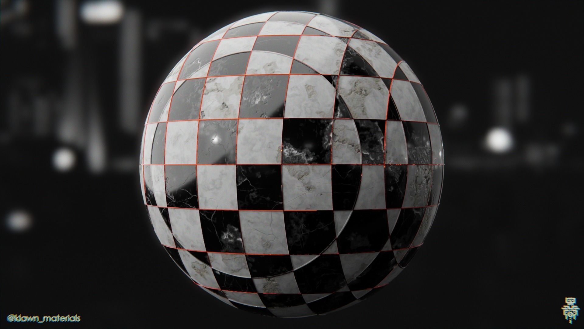 Procedural Marble Checker Material plus 4k PBR Textures Texture | CGTrader