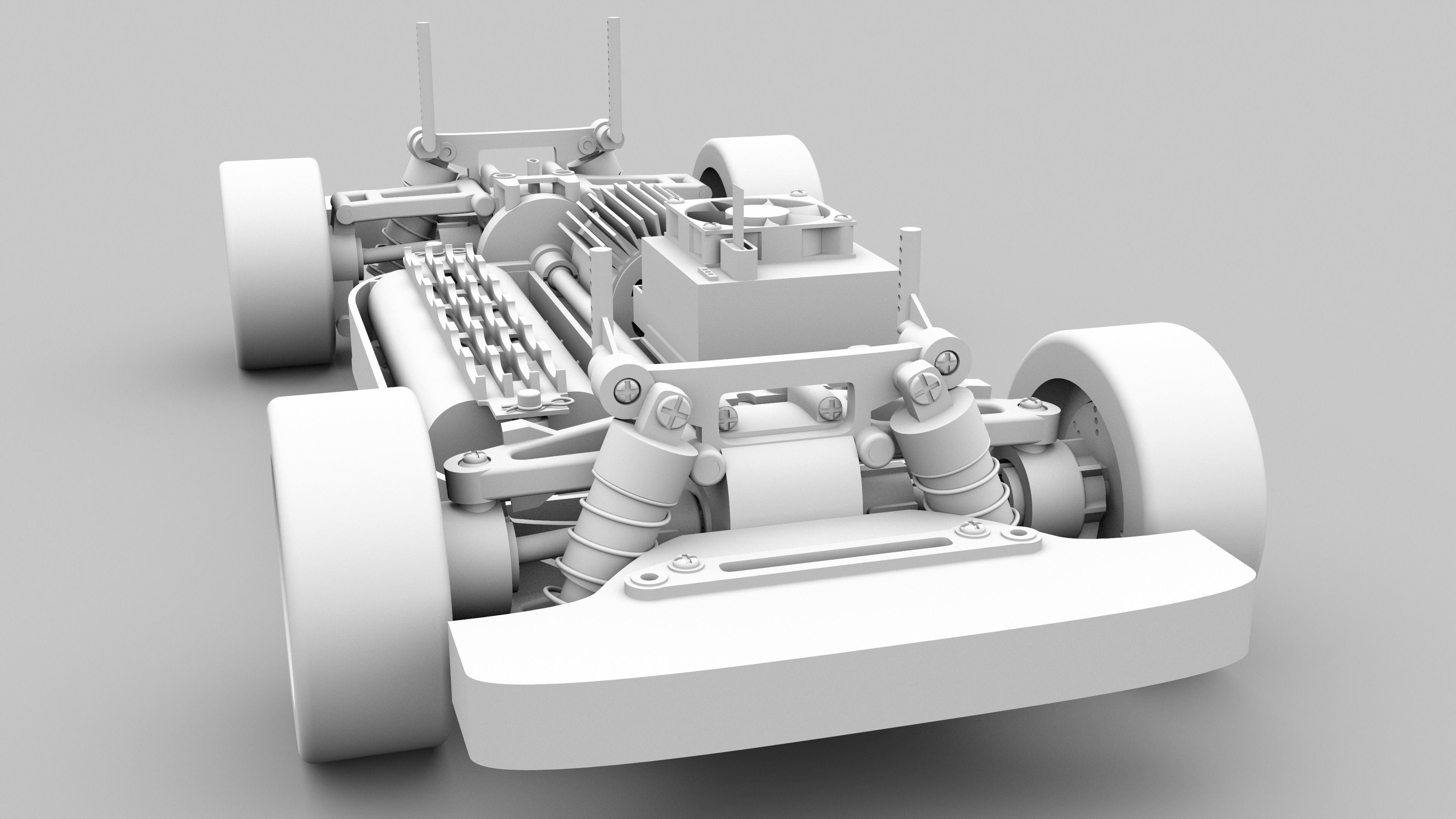 RC Car Tamiya TT-01 with Camaro 1968 SS bodywork 3D model 3D printable ...