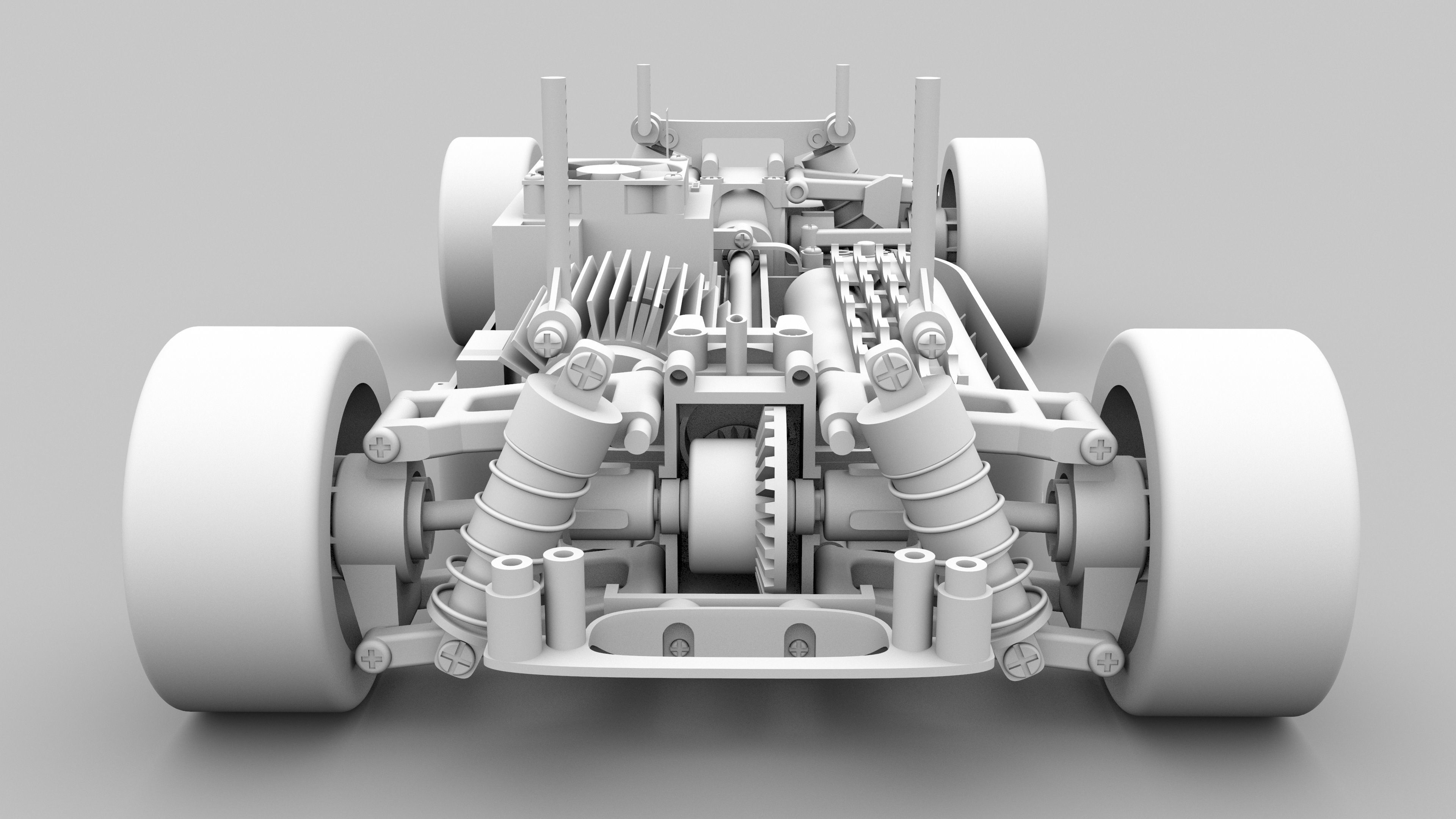 RC Car Tamiya TT-01 with Camaro 1968 SS bodywork 3D model 3D printable ...