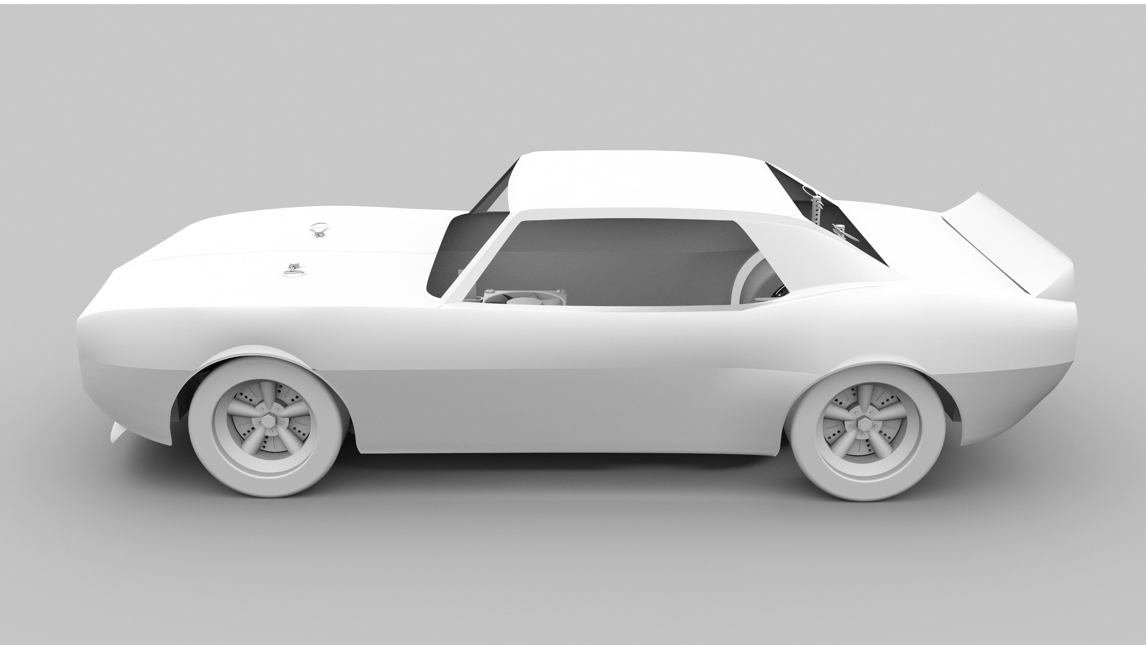 RC Car Tamiya TT-01 with Camaro 1968 SS bodywork 3D model 3D printable ...