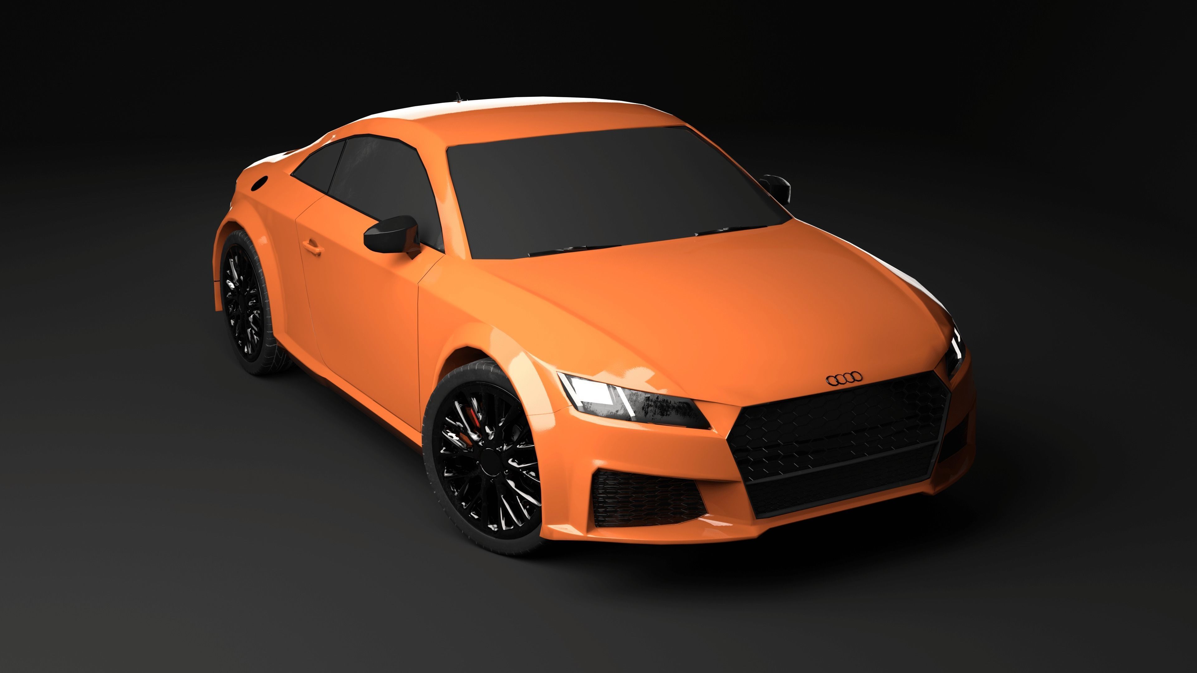Audi TT RS game-ready model free VR / AR / low-poly 3D model | CGTrader