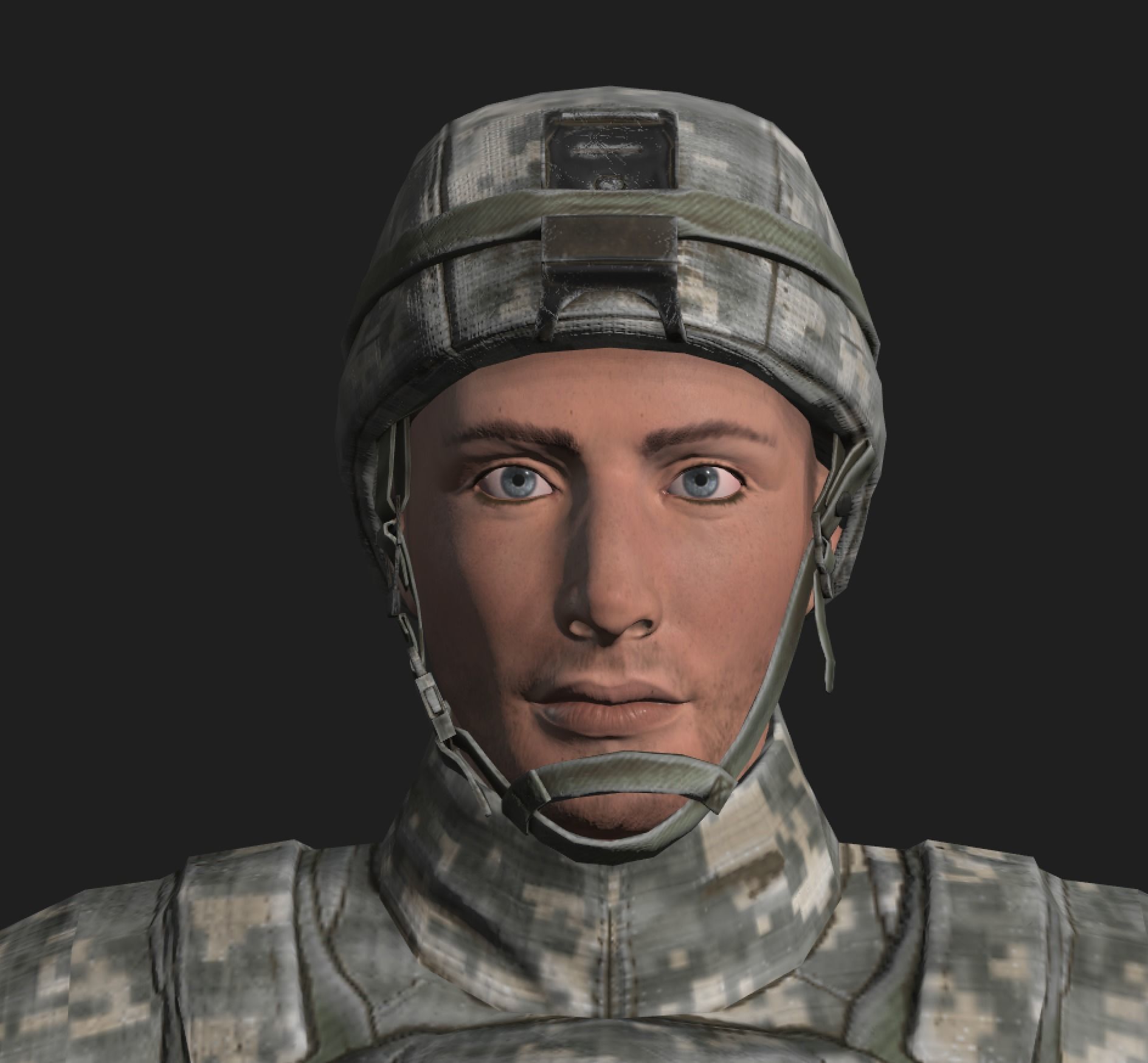 Generic United States Soldier model 3D model rigged | CGTrader