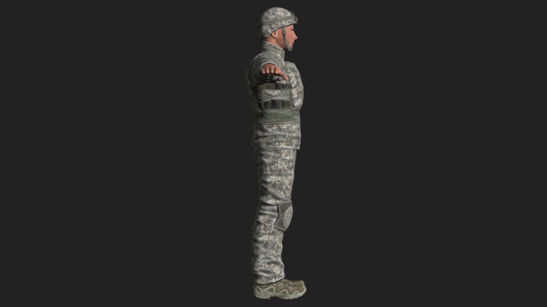 Generic United States Soldier model 3D model rigged | CGTrader