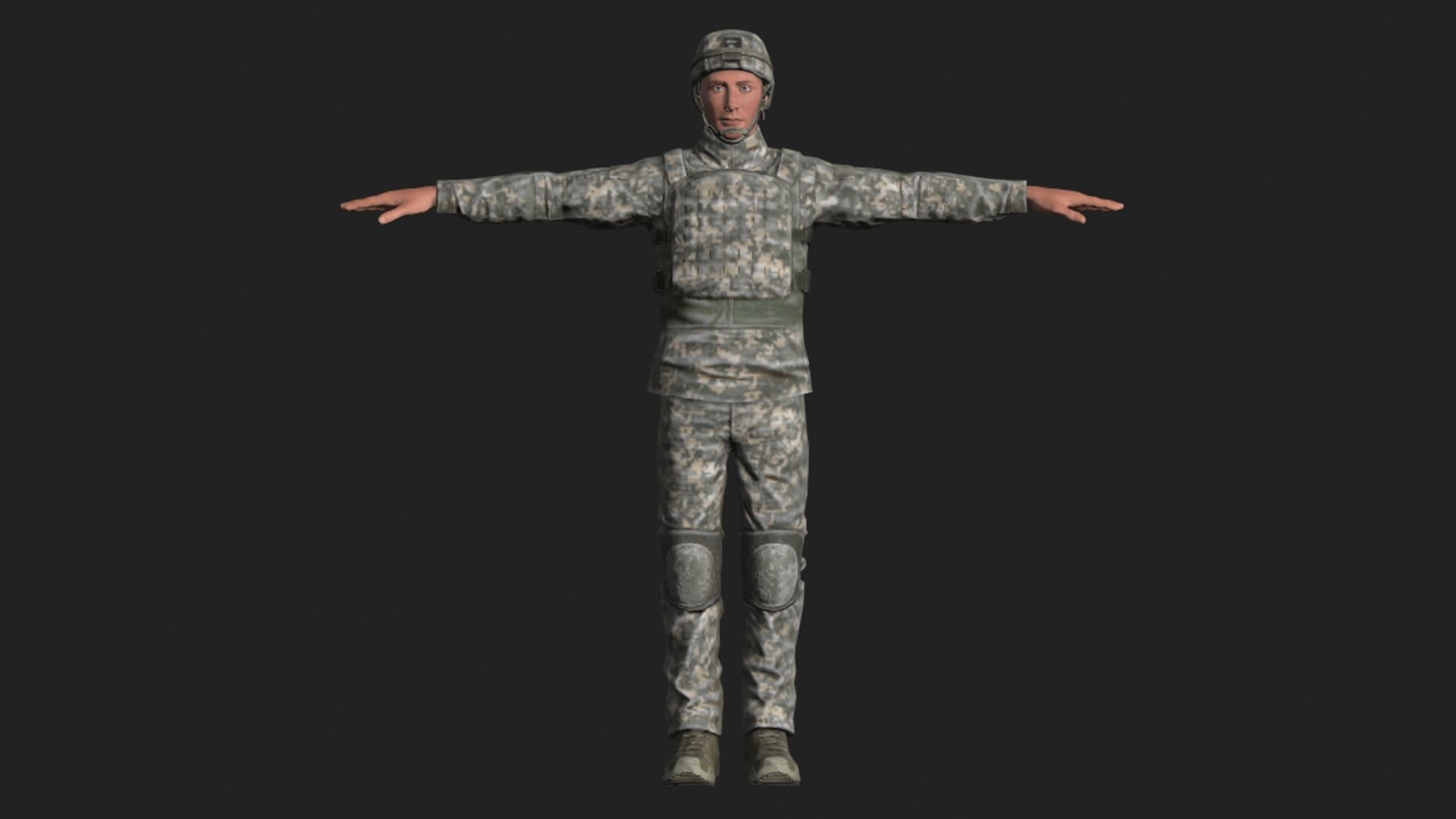 Generic United States Soldier model 3D model rigged | CGTrader