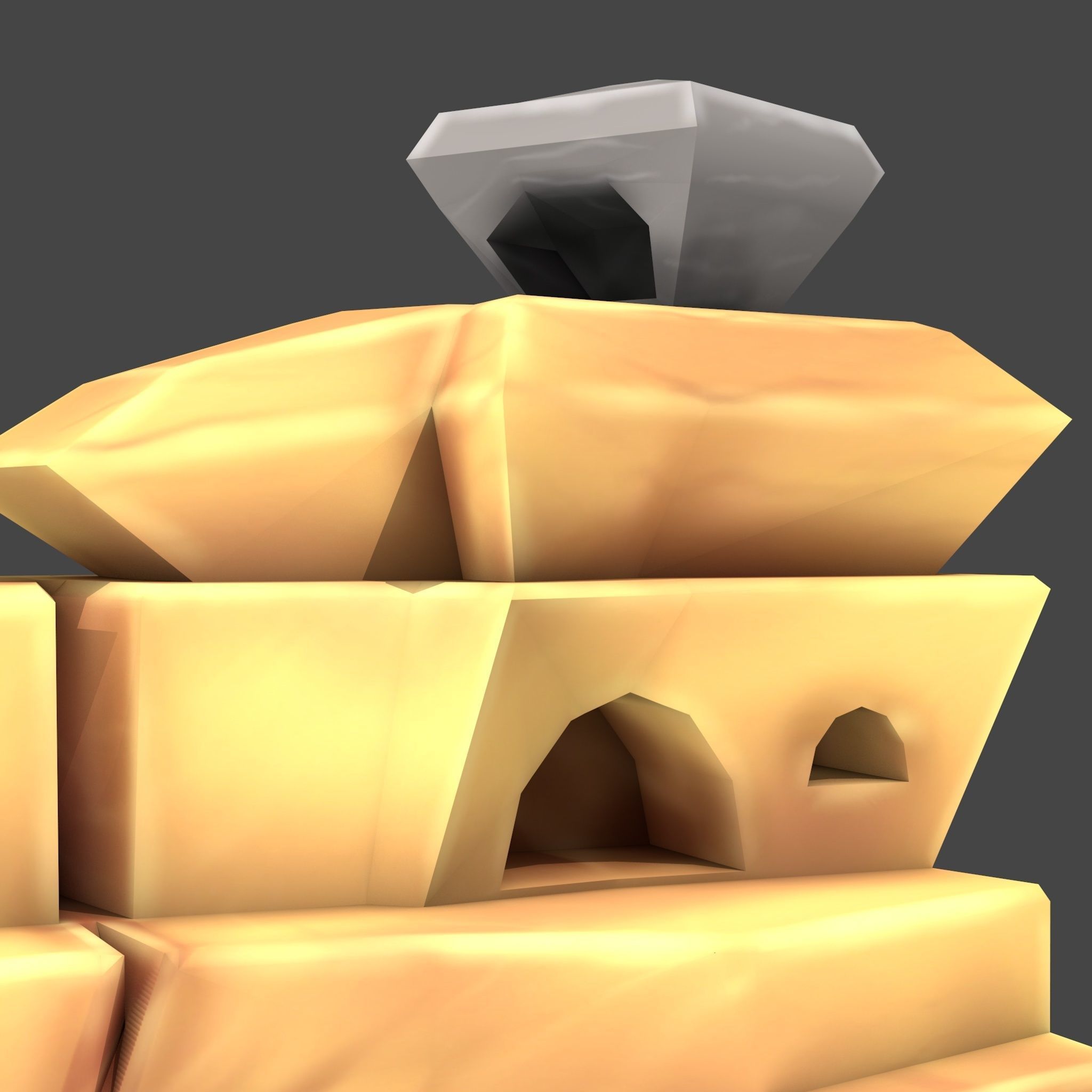3D model Stylized Cartoon Rock 1 VR / AR / low-poly | CGTrader