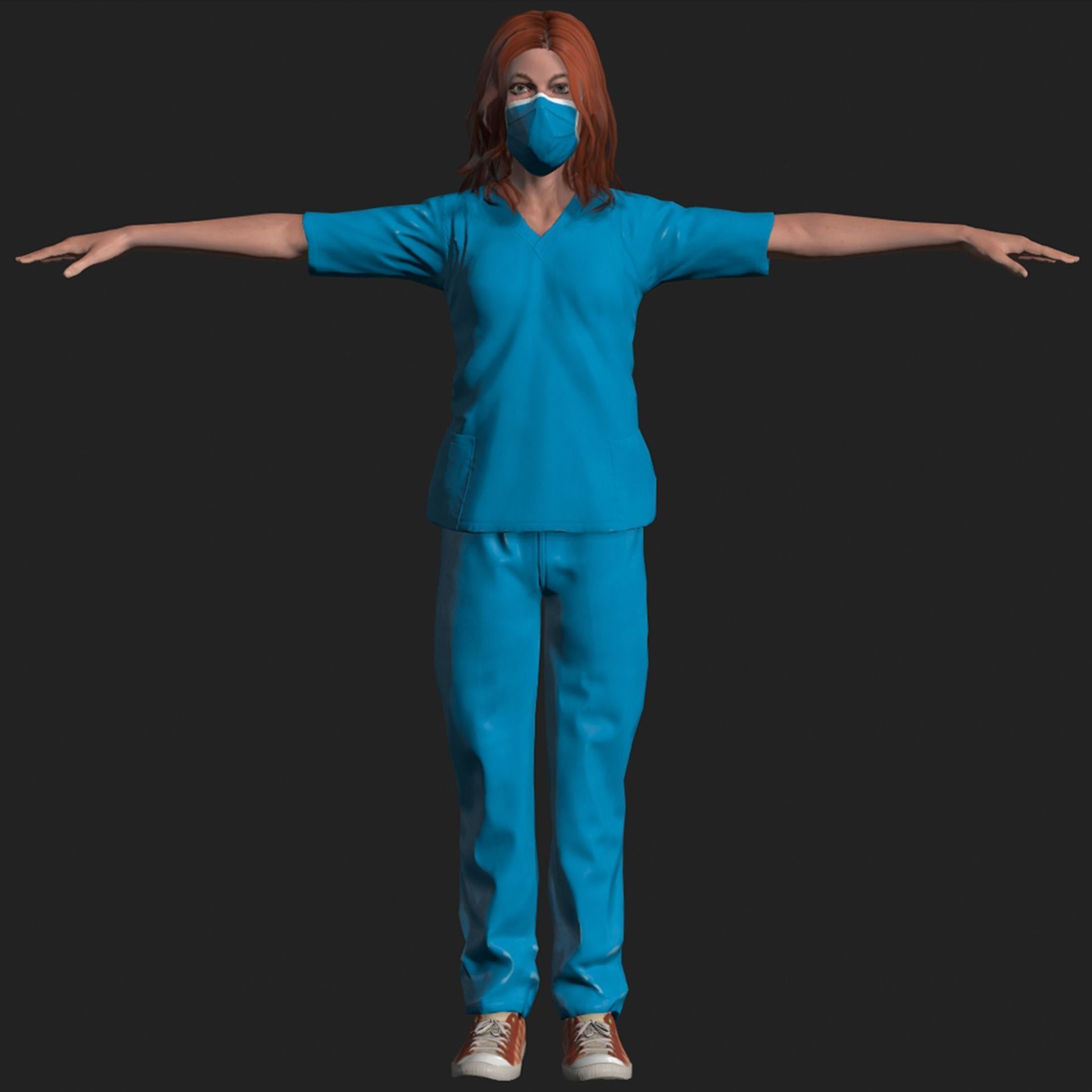 Female Doctor 3D model rigged | CGTrader