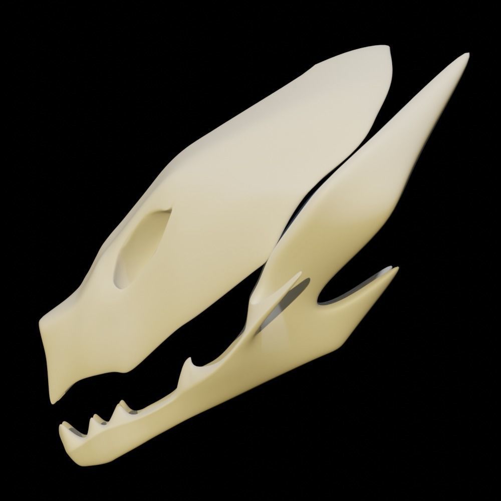 Undertale Character Gaster Blaster Low Poly free VR / AR / low-poly 3D ...