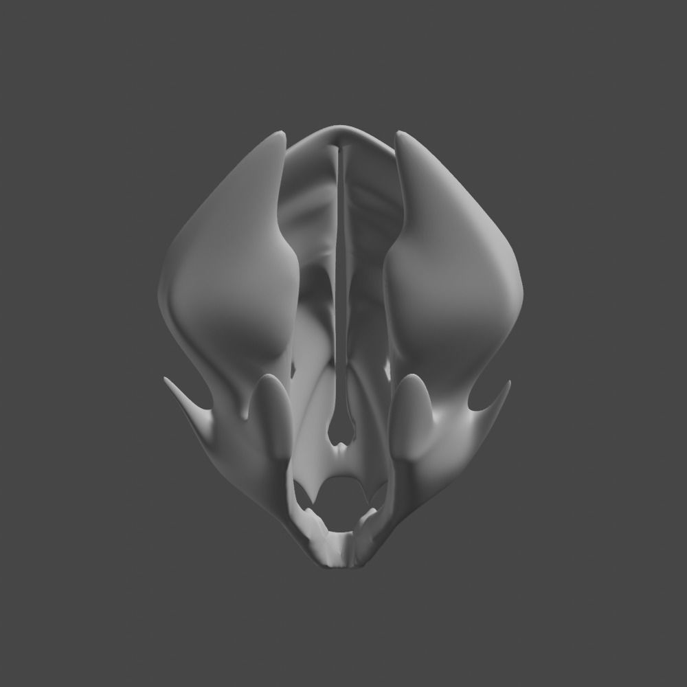 Undertale Character Gaster Blaster Low Poly free VR / AR / low-poly 3D ...