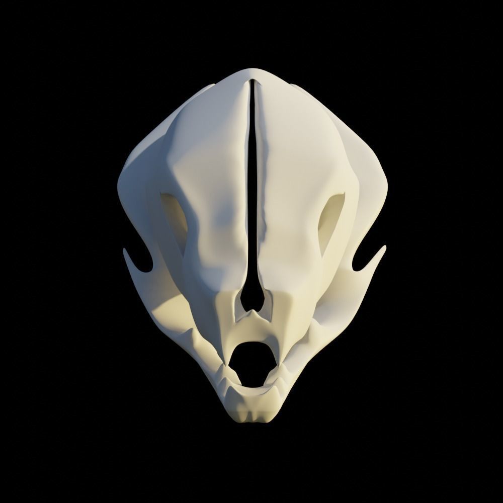 Undertale Character Gaster Blaster Low Poly free VR / AR / low-poly 3D ...