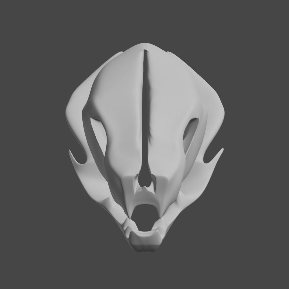 Undertale Character Gaster Blaster Low Poly free VR / AR / low-poly 3D ...