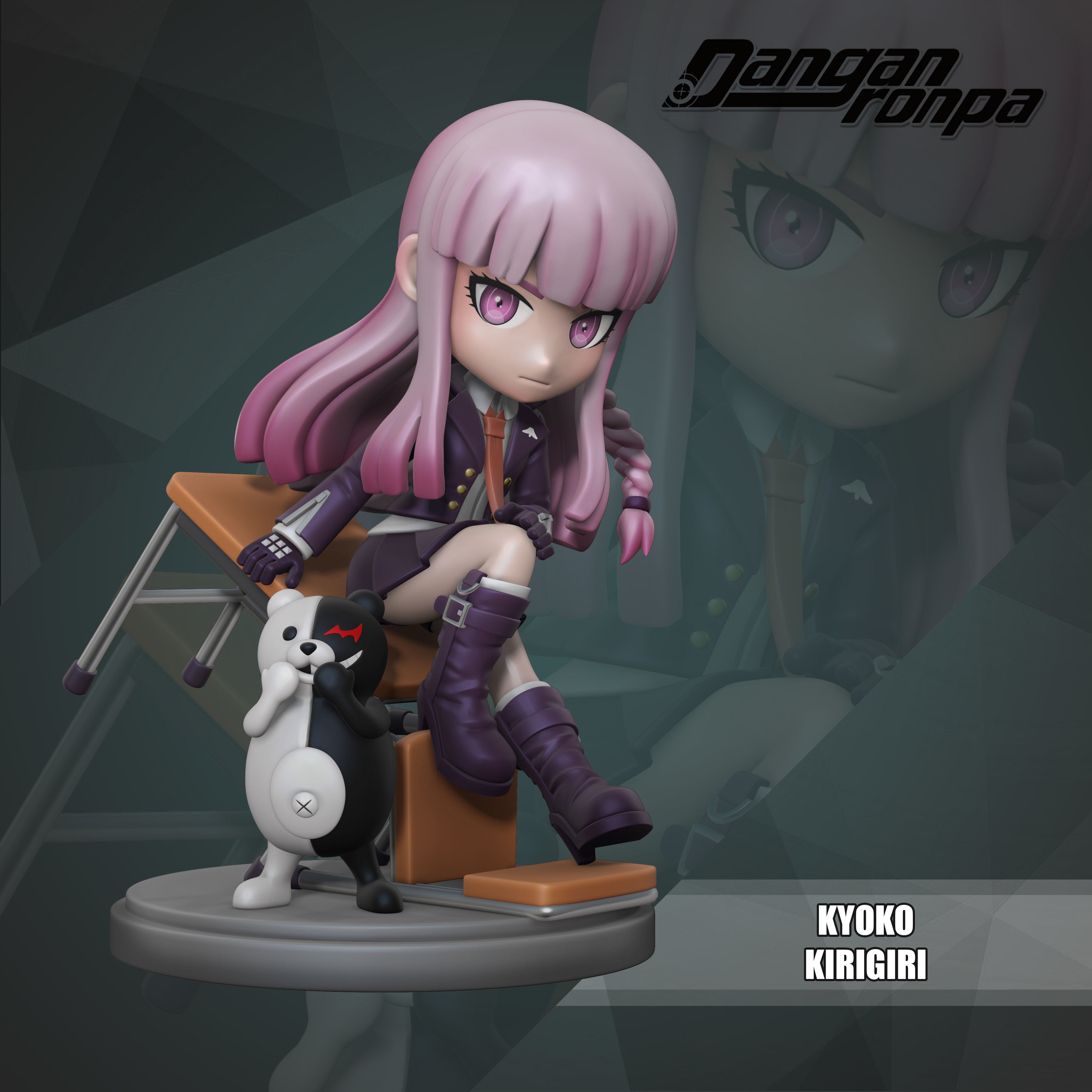Kyoko Kirigiri Chibi 3D model 3D printable | CGTrader