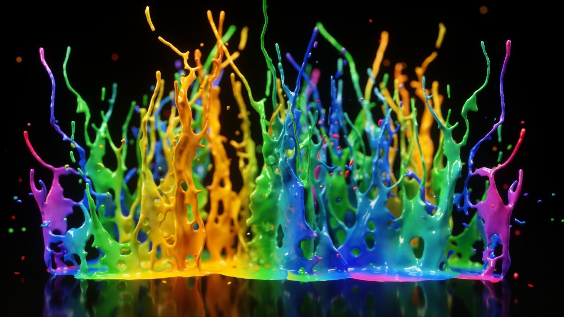 Paint Splash Animated 3D model animated | CGTrader