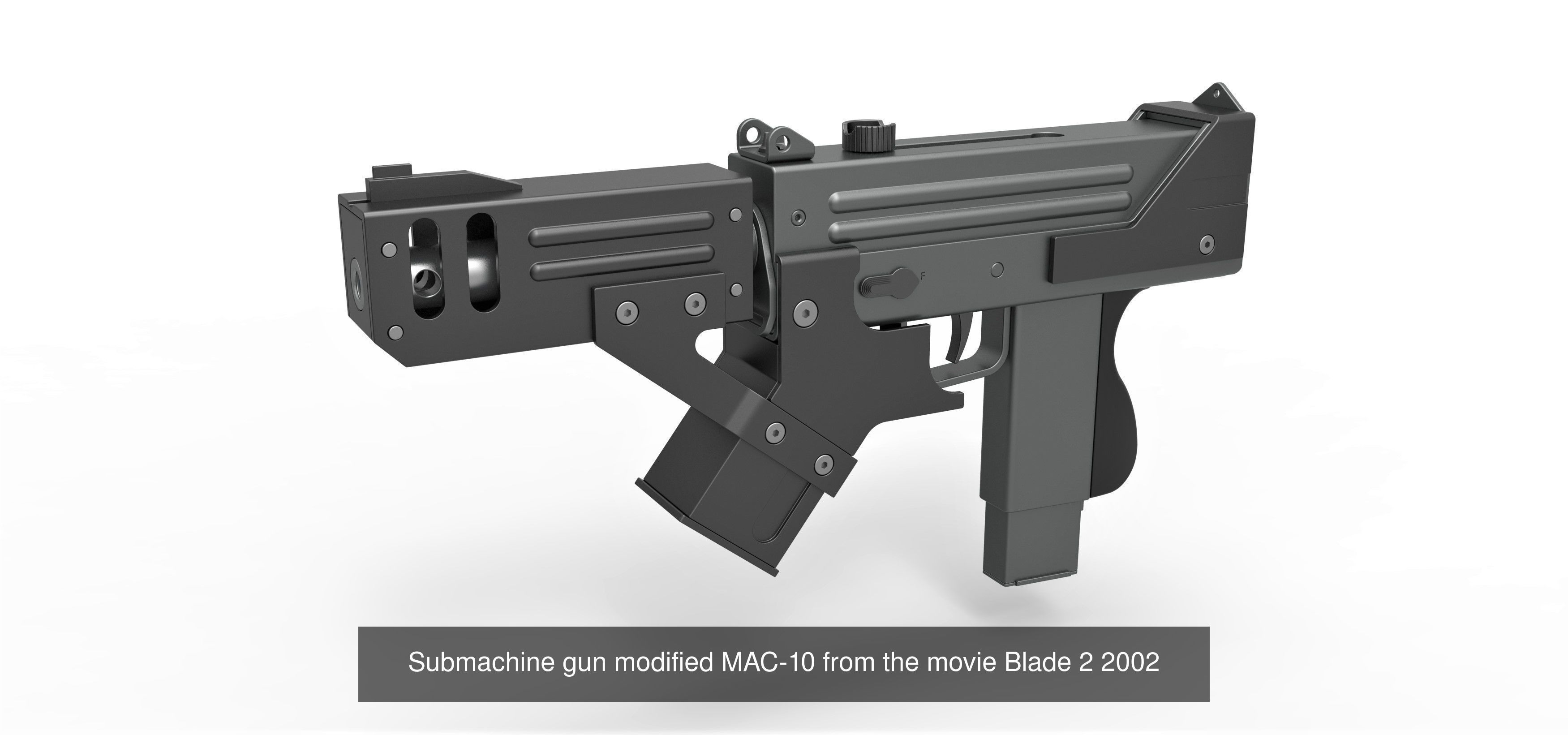 Submachine modified guns from the movie Blade and Blad 2 3D Model ...